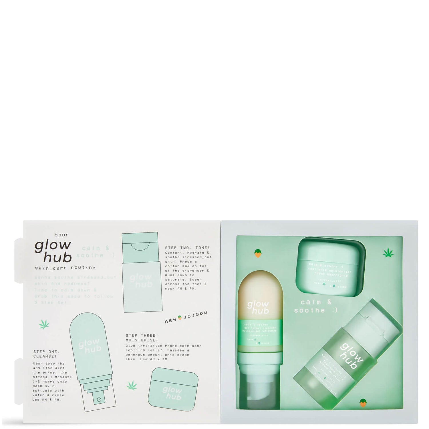 Glow Hub Calm and Soothe Discovery Set - lookfantastic