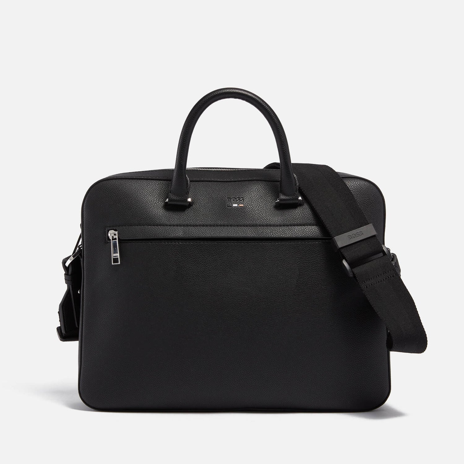 BOSS Black Faux Leather Ray Small Document Case | TheHut.com