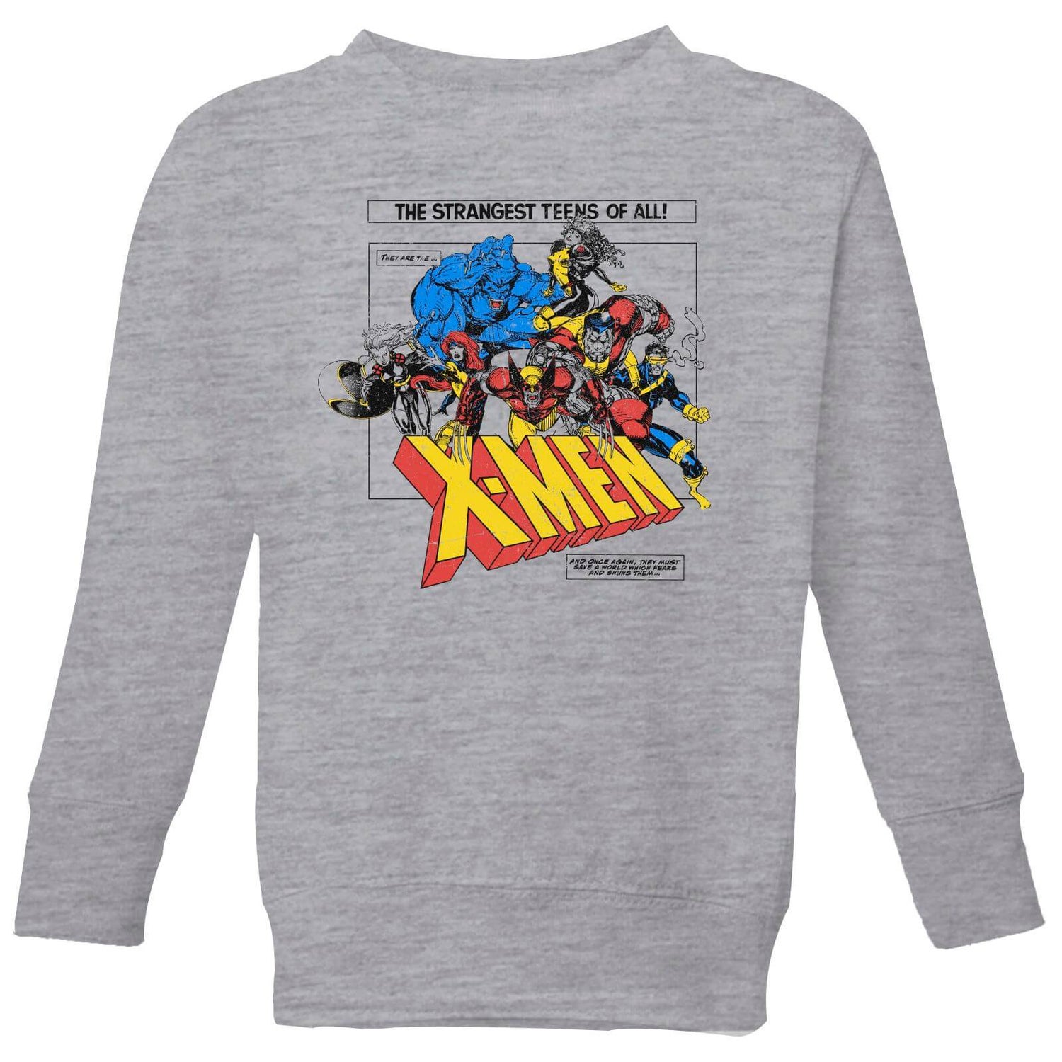 X-Men Retro Team Up Kids' Sweatshirt - Grey Clothing - Zavvi UK