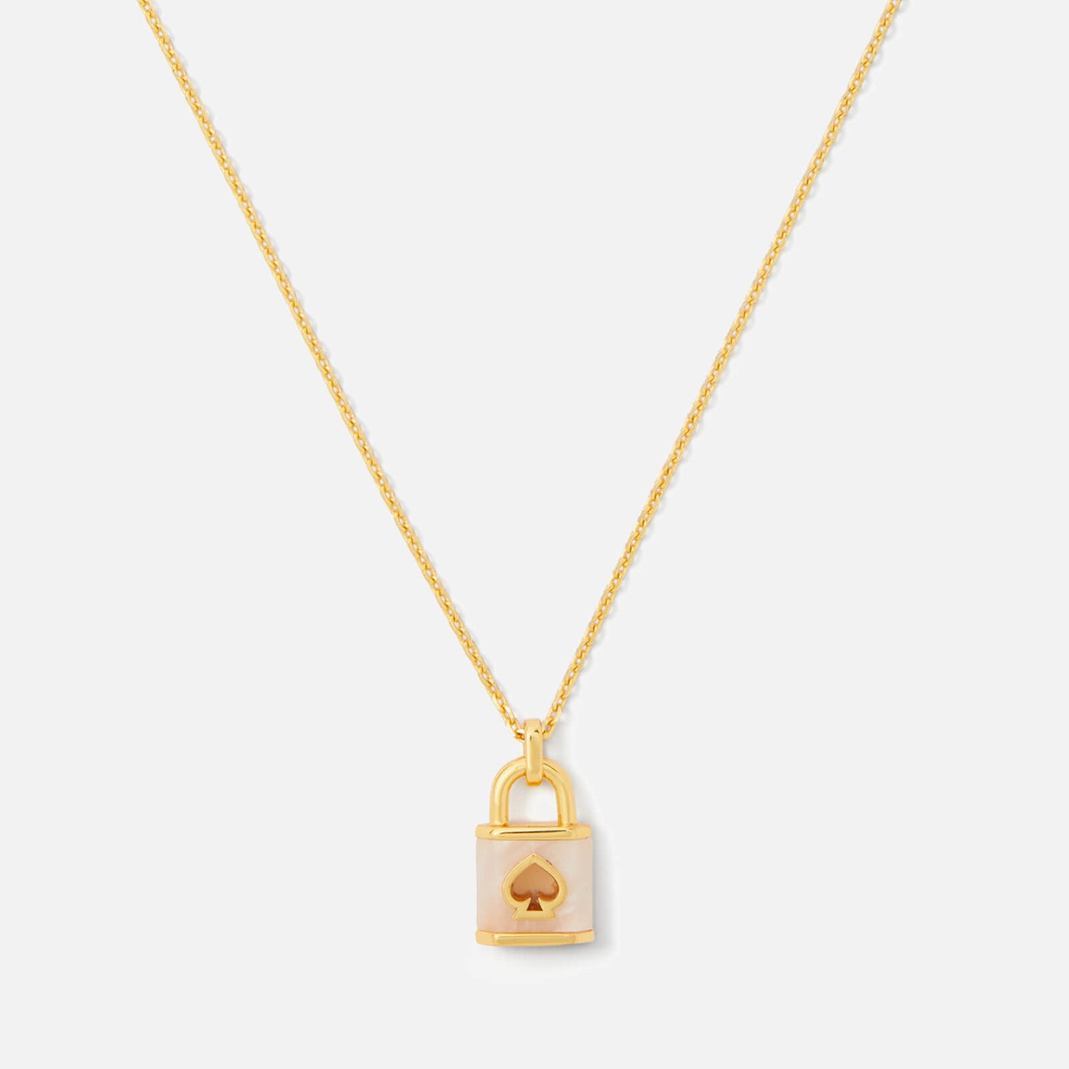 Kate Spade New York Lock & Spade Mini Necklace | TheHut.com