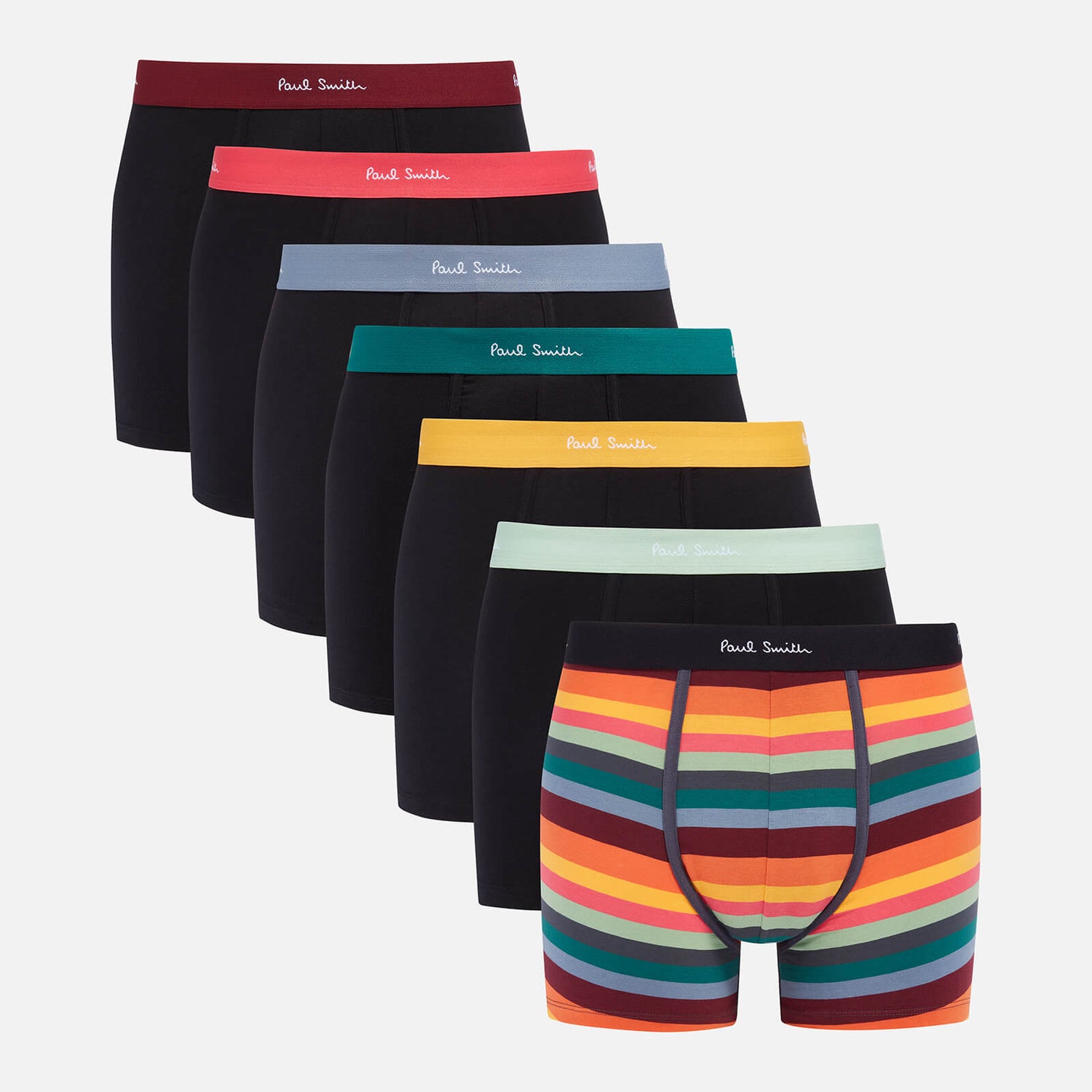 PS Paul Smith Artist Seven-Pack Cotton-Blend Boxer Shorts | TheHut.com