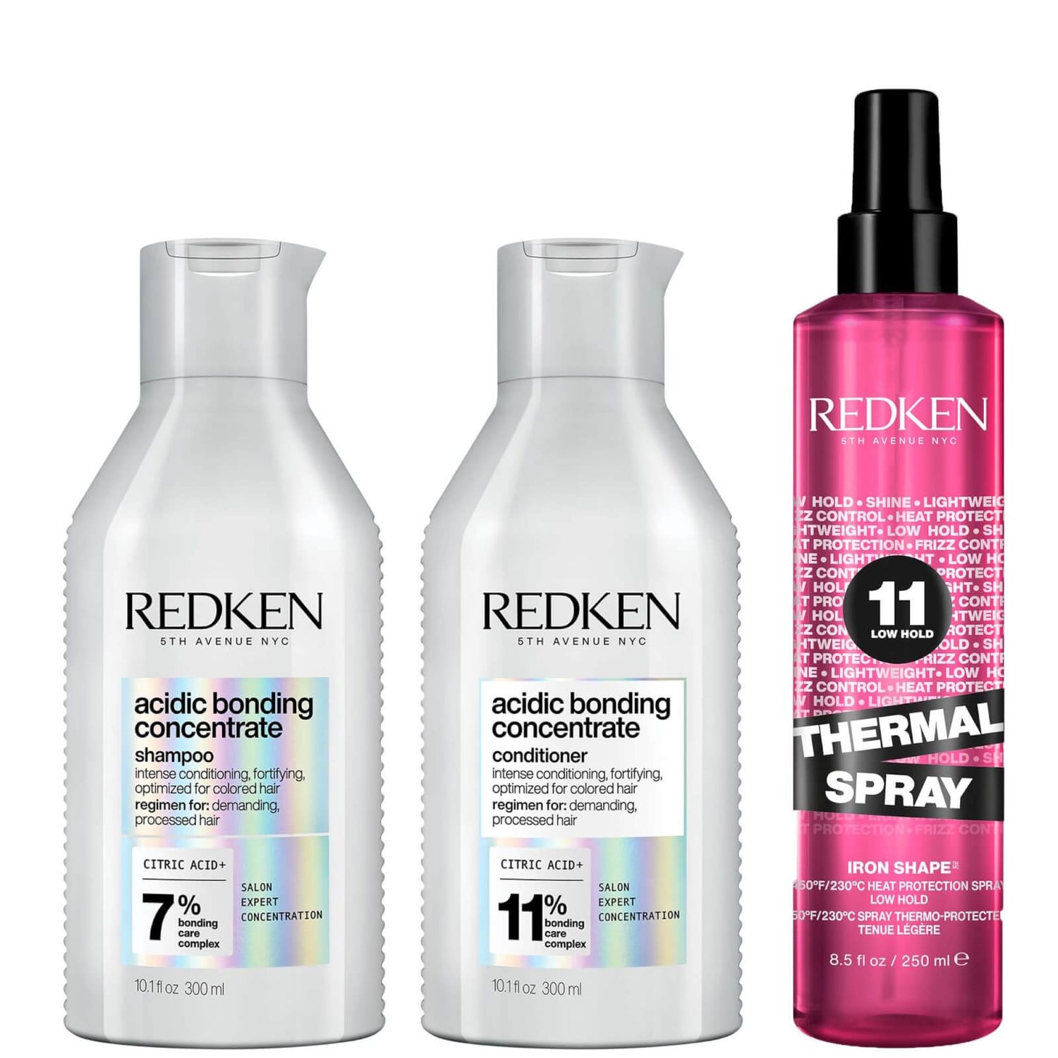 Redken Acidic Bonding Concentrate Shampoo and Conditioner with Thermal ...