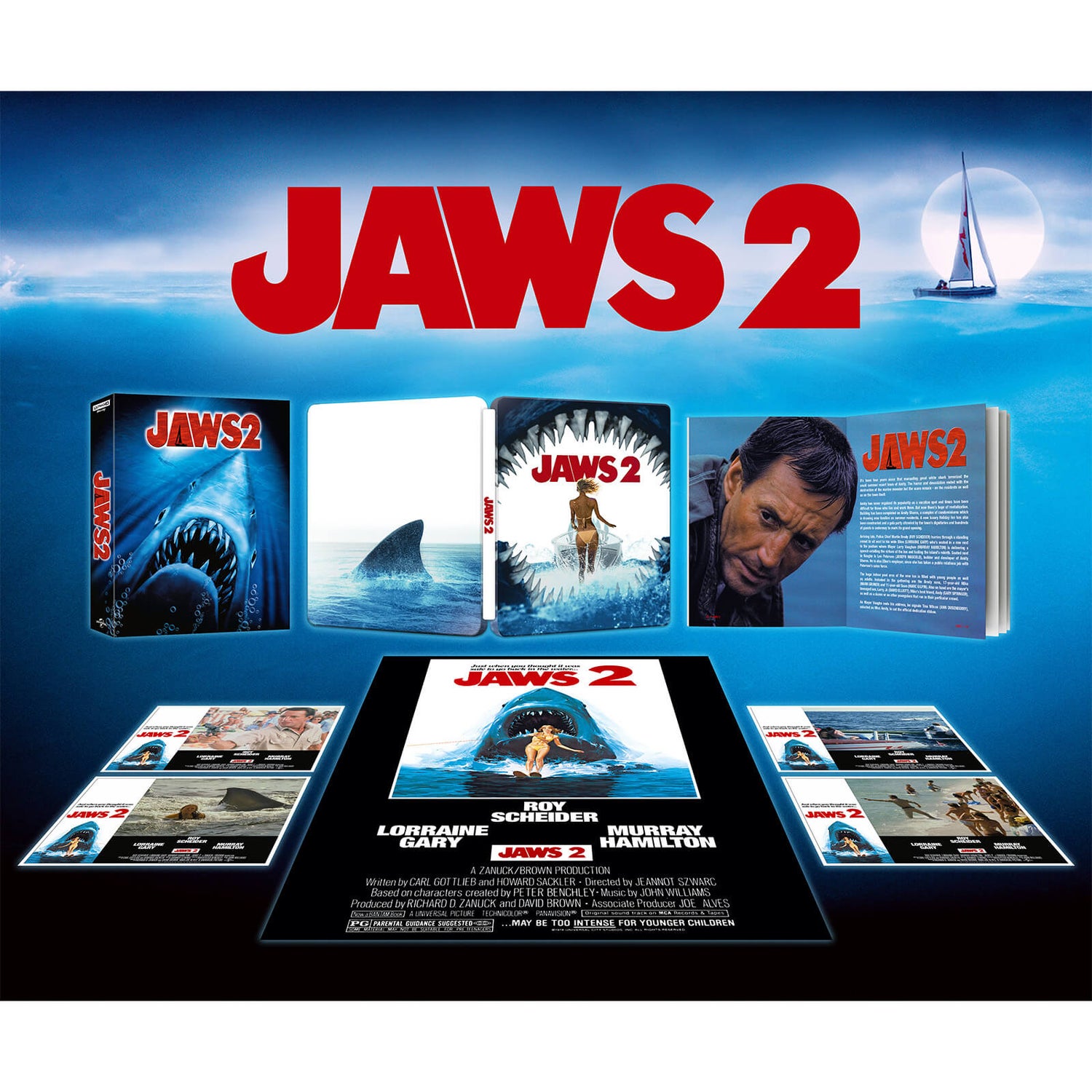 Jaws 2 Collector's Edition 4K Ultra HD Steelbook (includes Blu-ray) 4K - Zavvi UK