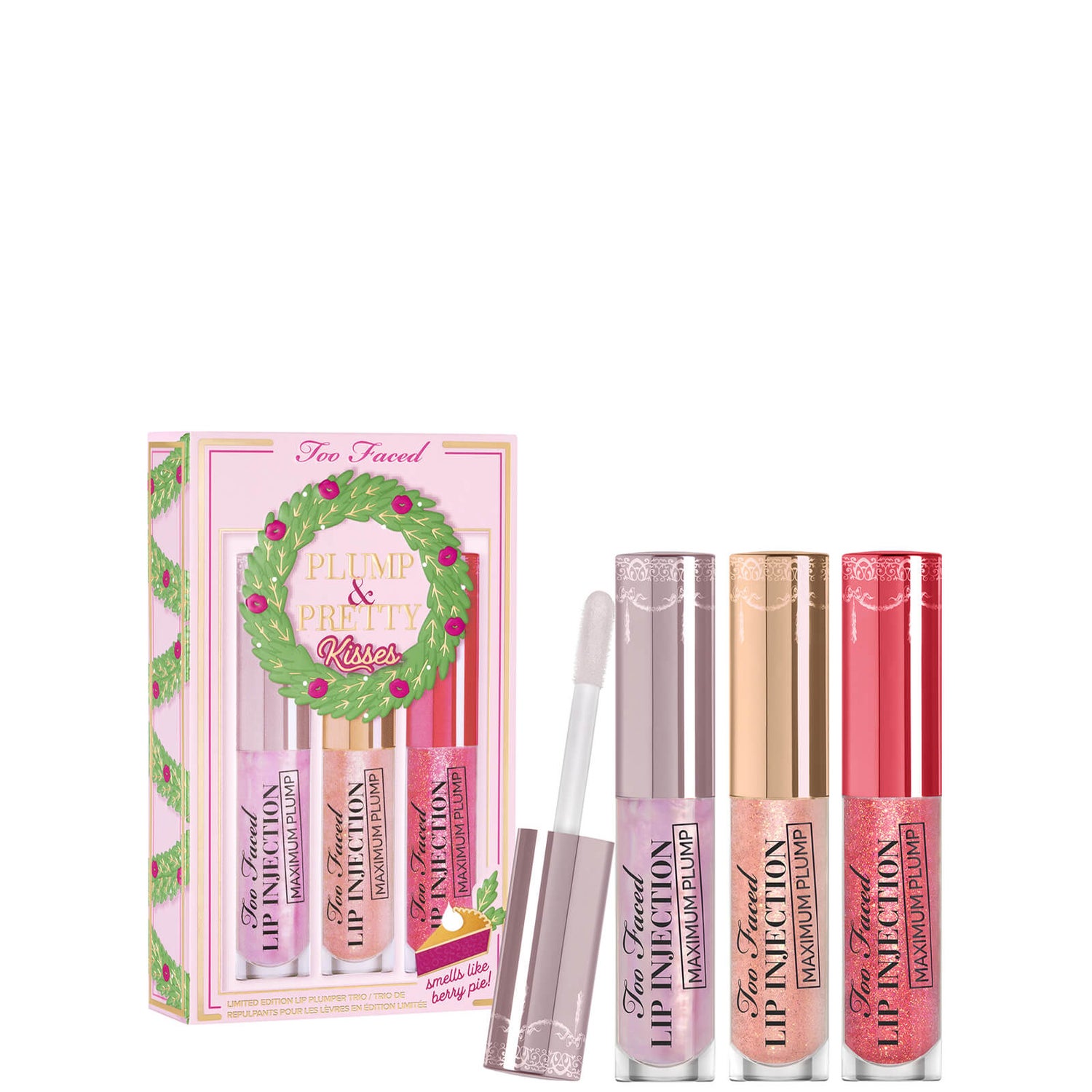 Too Faced Limited Edition Plump and Pretty Kisses Lip Plumper Trio ...