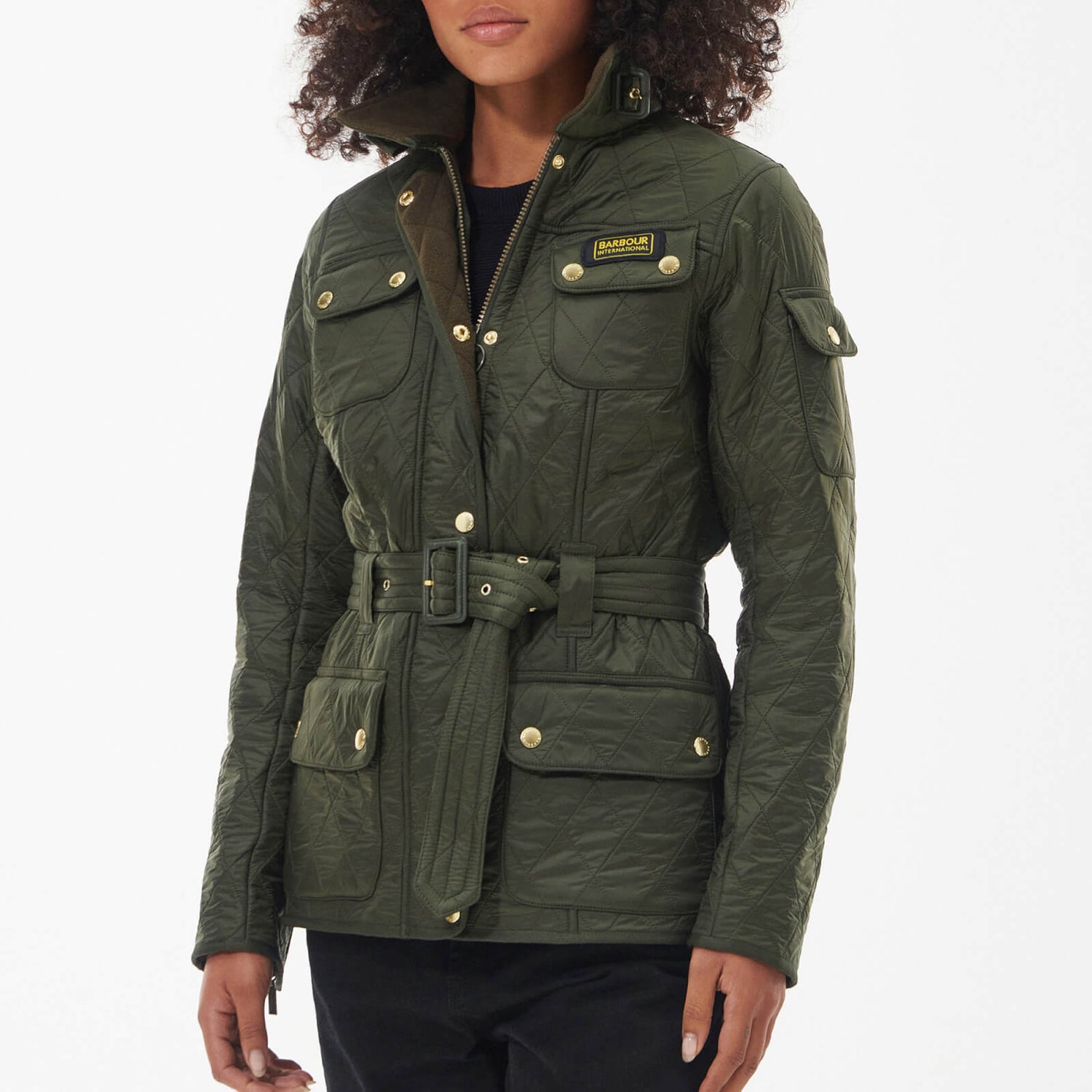 Barbour International Belted Jacket Online | bellvalefarms.com
