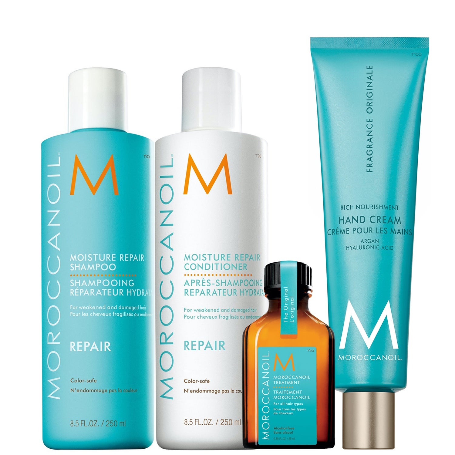 Moroccanoil Moisture Repair Shampoo and Conditioner with FREE GIFTS ...