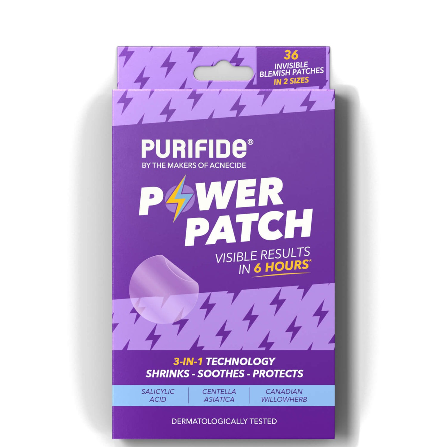 PURIFIDE by Acnecide 3-in-1 Power Patch Salicylic Acid Spot Patches for Blemish-Prone Skin 36 ...