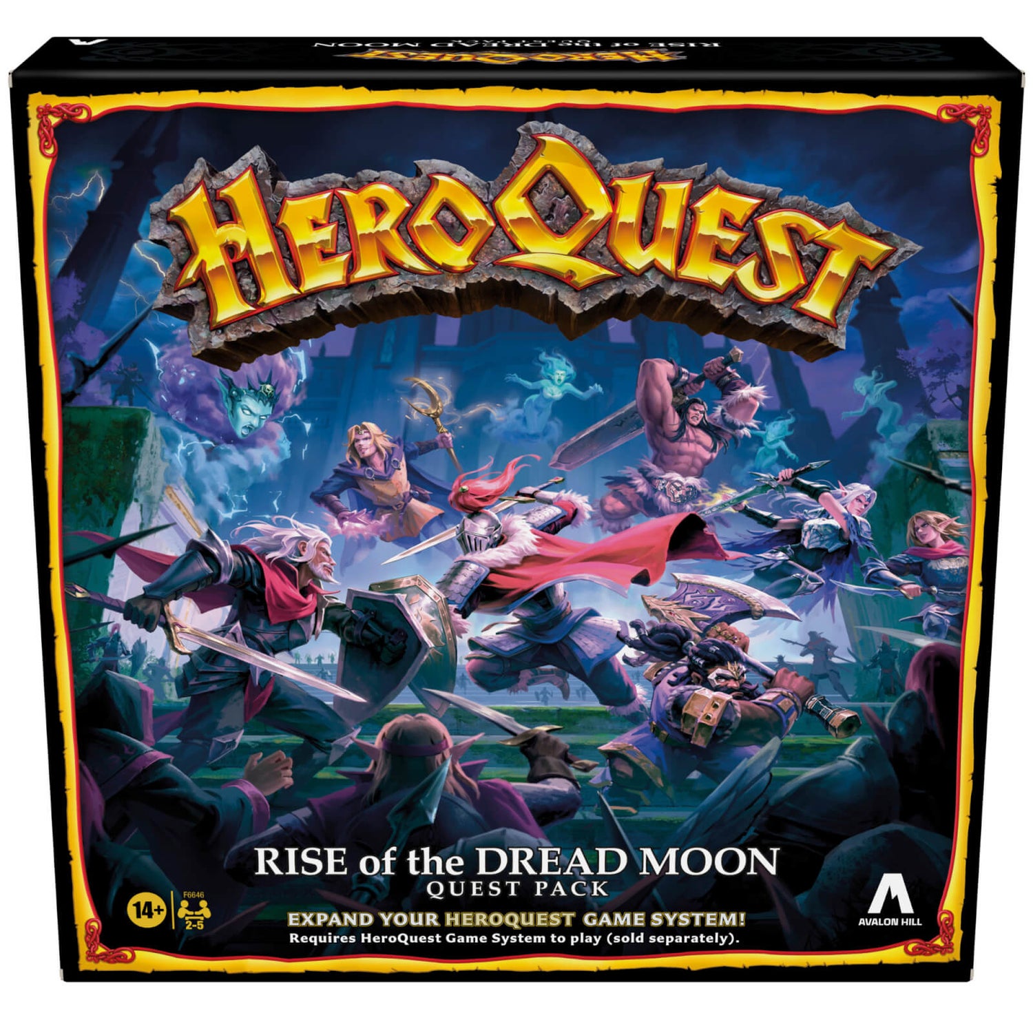 Hasbro Avalon Hill HeroQuest Rise of the Dread Moon Quest Pack Toys ...