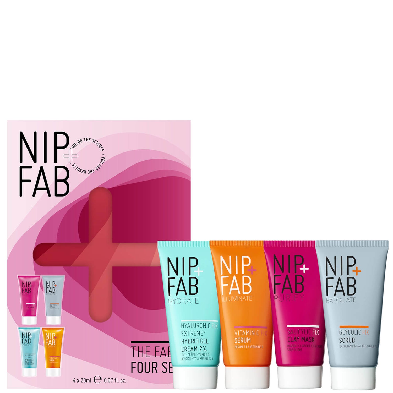 NIP+FAB The Fab Four Deluxe Mix Set Livrare gratuită Lookfantastic