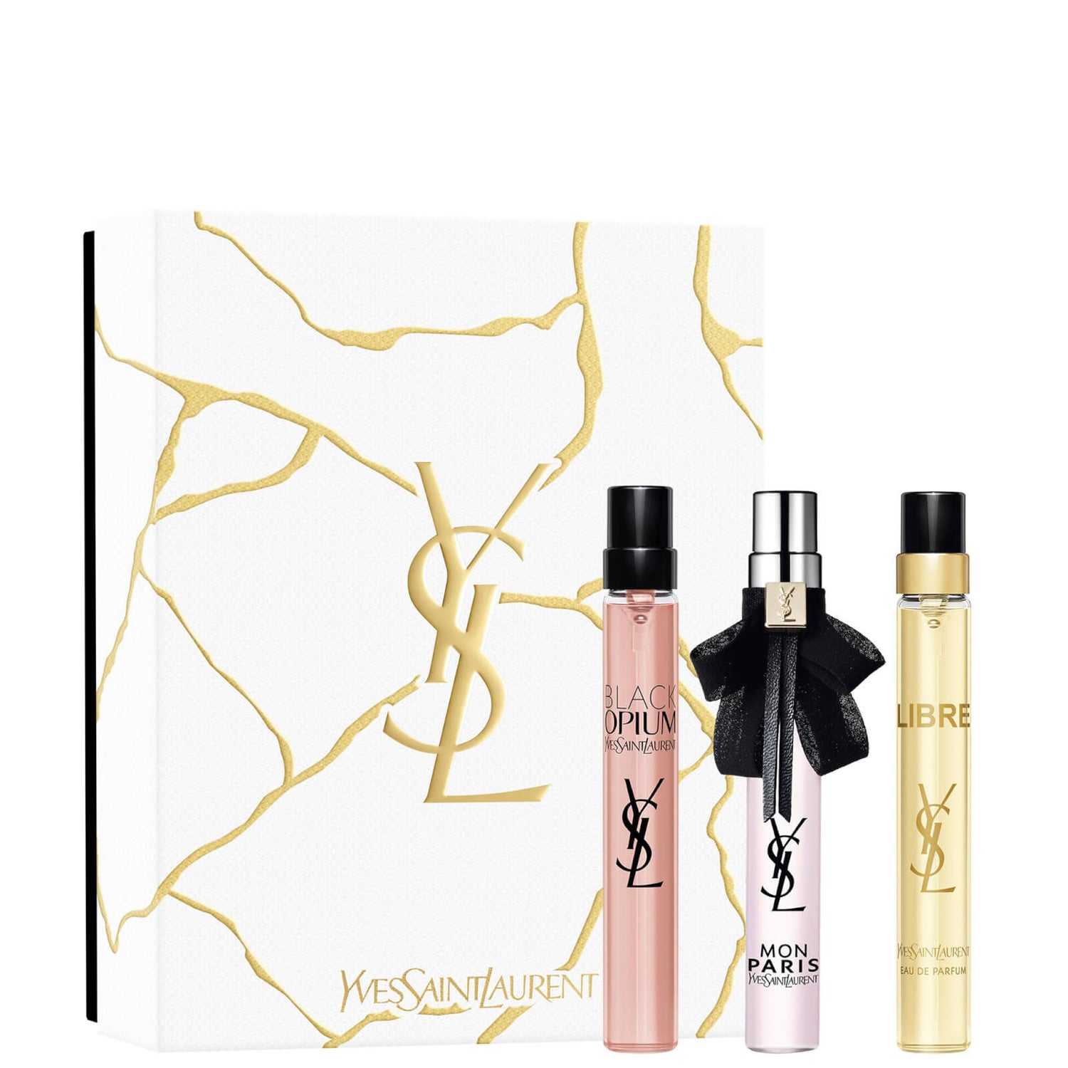 Yves Saint Laurent Black Opium, Mon Paris and Libre 10ml Gift Set - Gratis Lieferservice weltweit