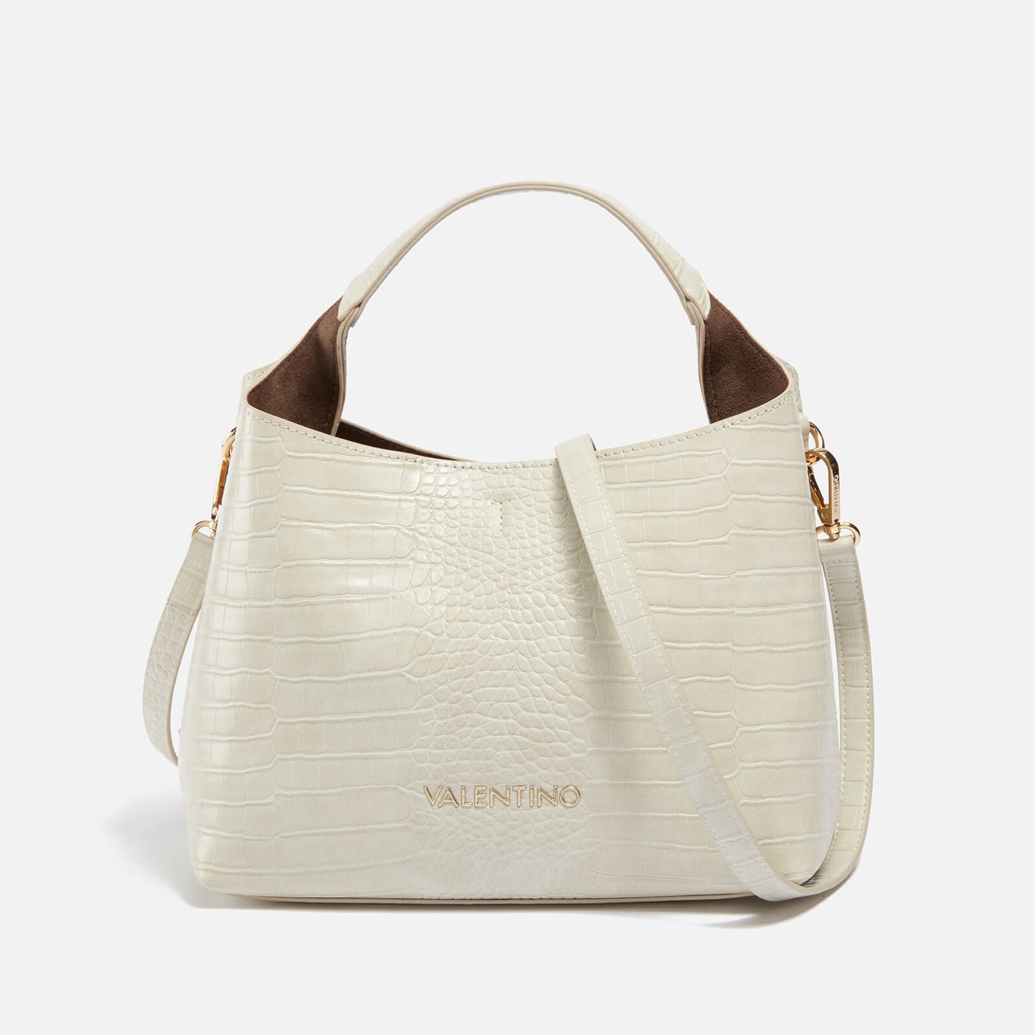 Valentino Wool Faux Croc Effect Leather Tote Bag | TheHut.com