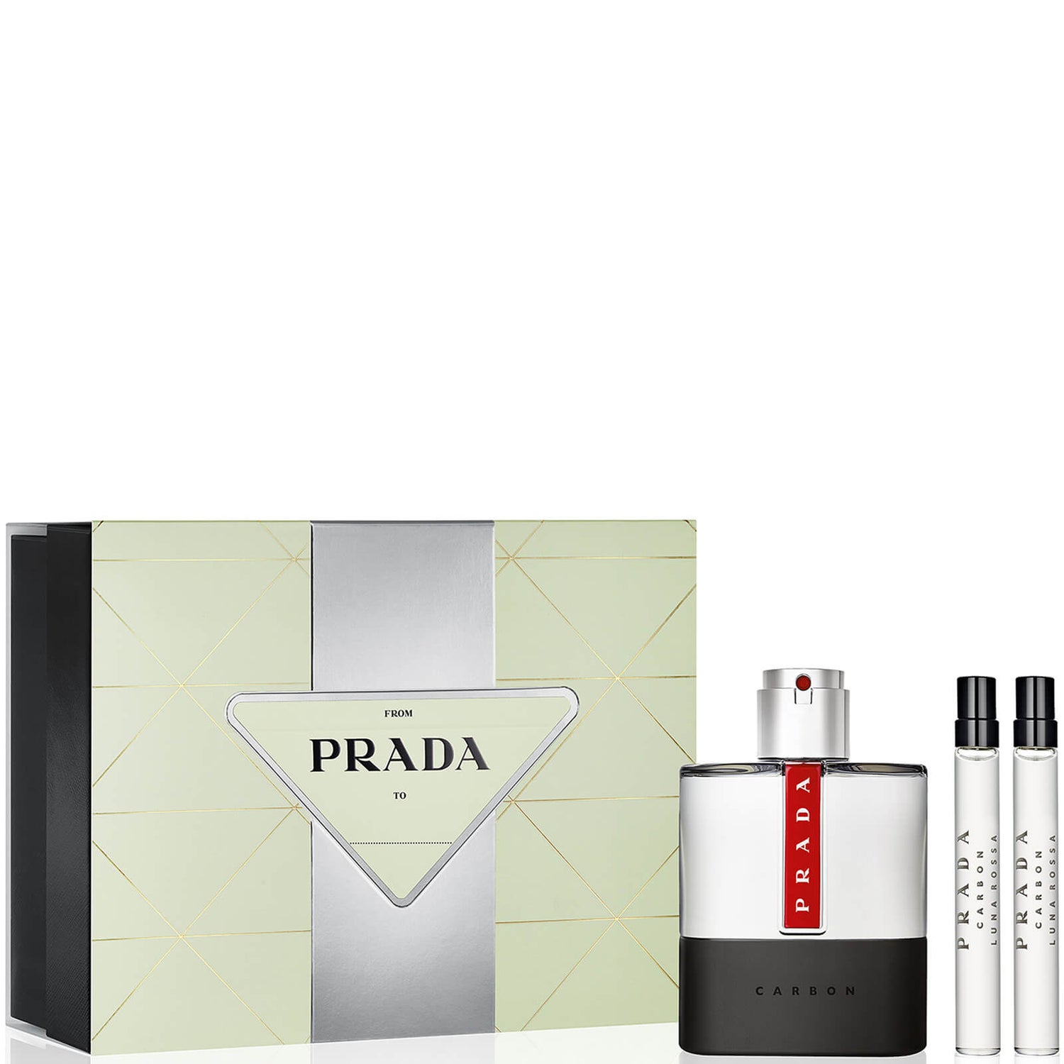 Prada Luna Rossa Carbon Eau de Toilette 100ml Gift Set - lookfantastic