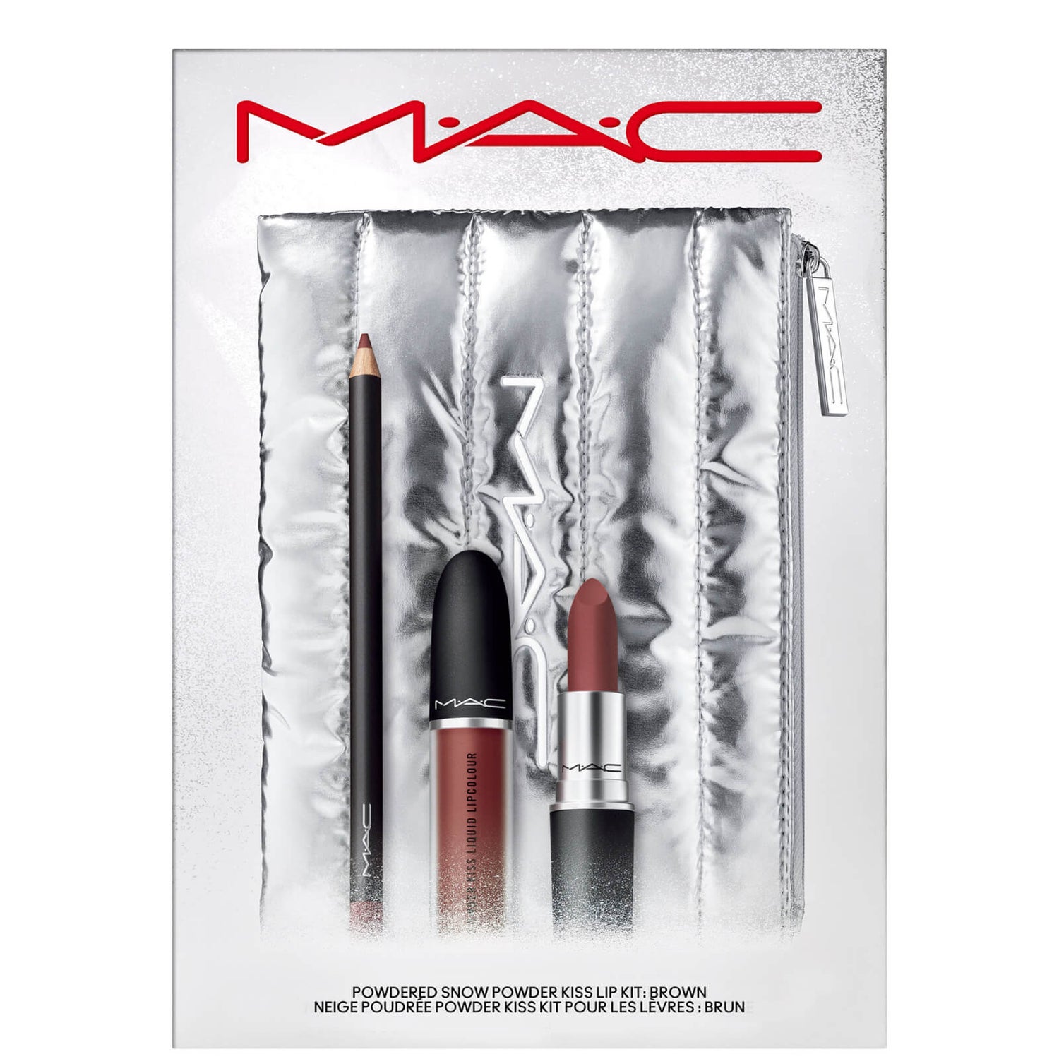MAC Powdered Kiss Lip Kit - Brown | LOOKFANTASTIC AU