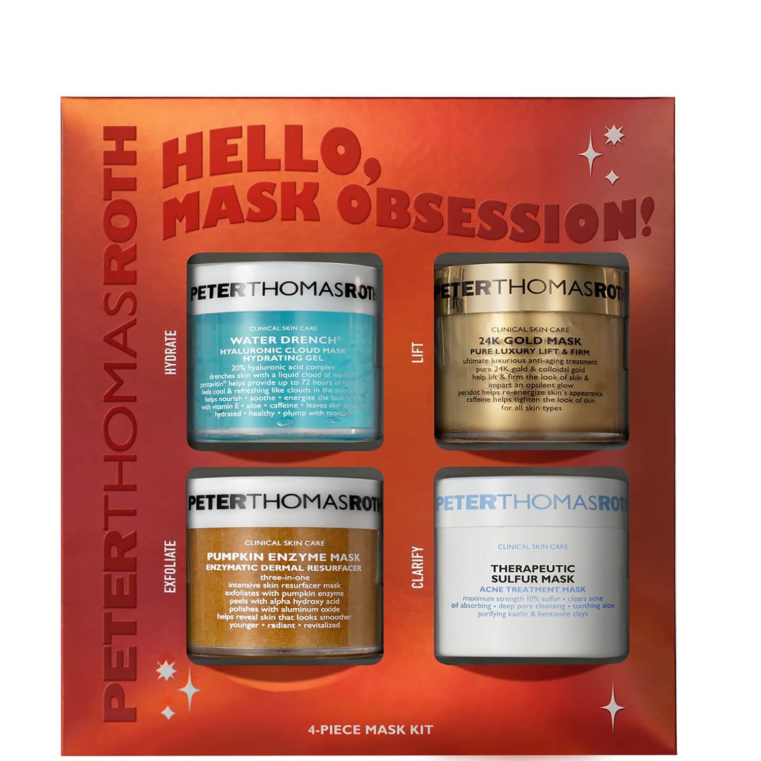 Peter Thomas Roth Hello Mask Obsession! 4-Piece Kit (Worth $167 ...