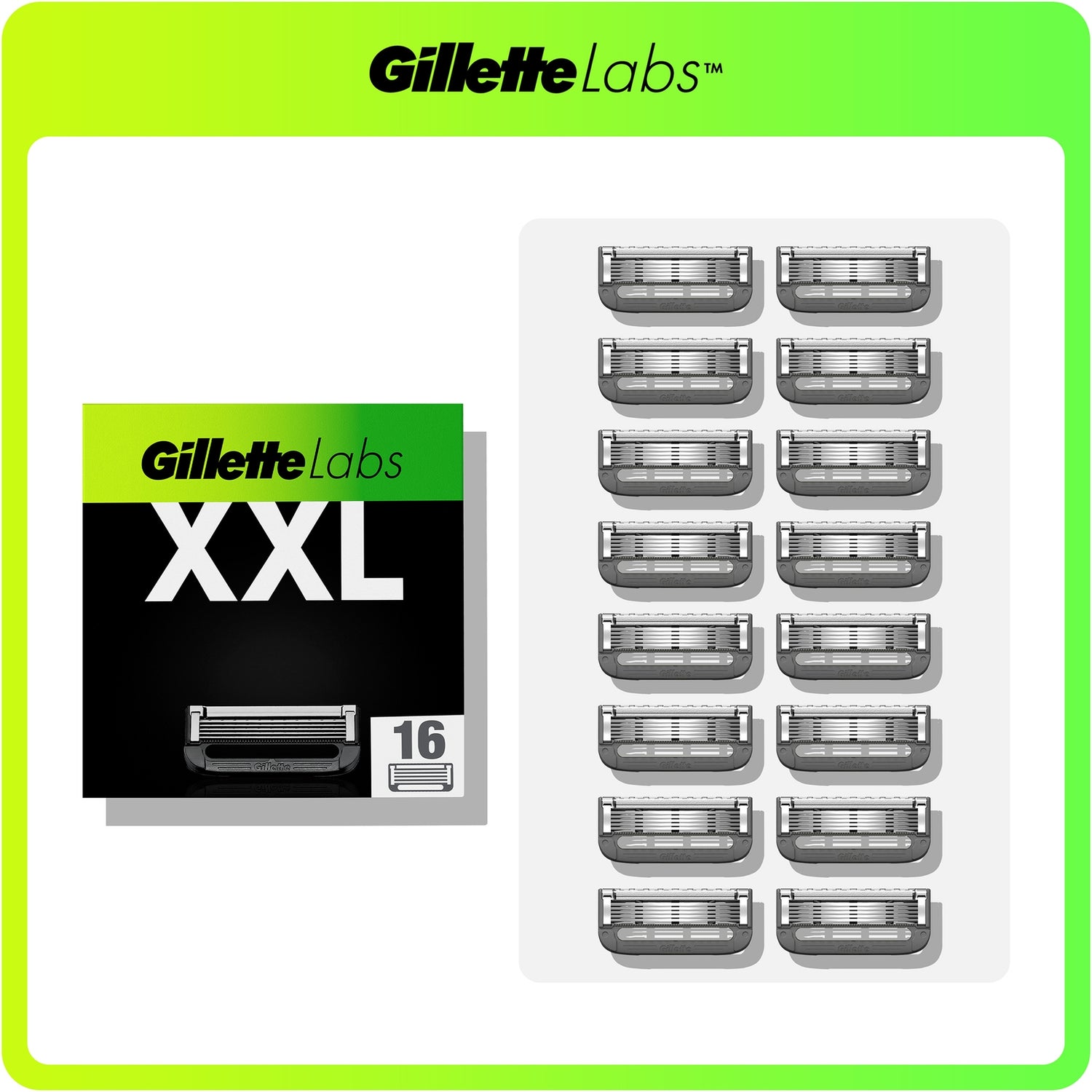 Gillette Labs Razor 16 Refill Blades Value Pack | Gillette UK