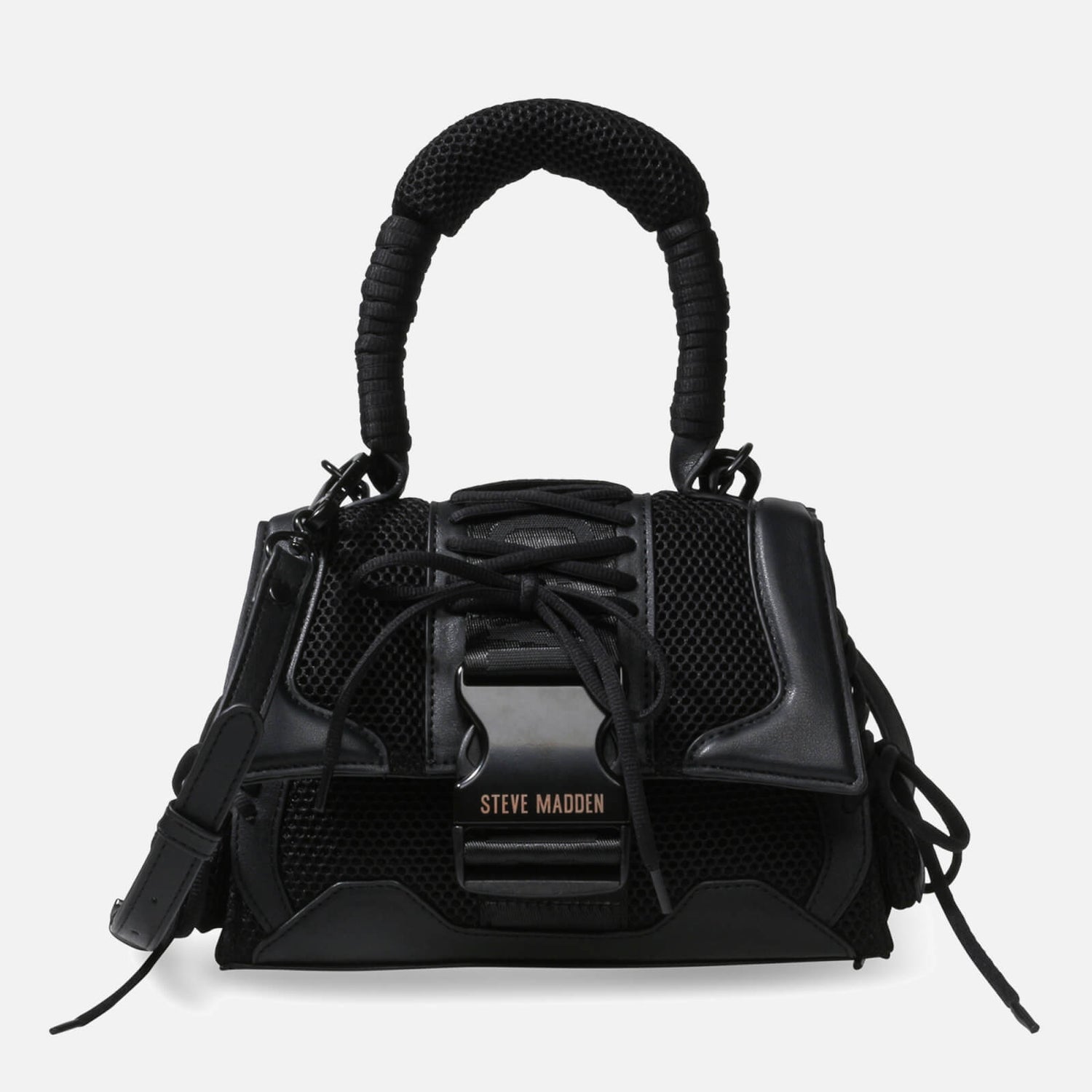 Steve Madden Bdiego Faux Leather and Mesh Crossbody Bag | TheHut.com