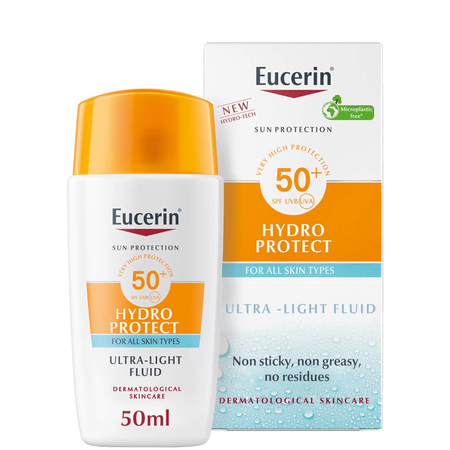 Eucerin Travel Size Sun Hydro Protect Face Fluid Spf 50 50ml Entrega GrÁtis