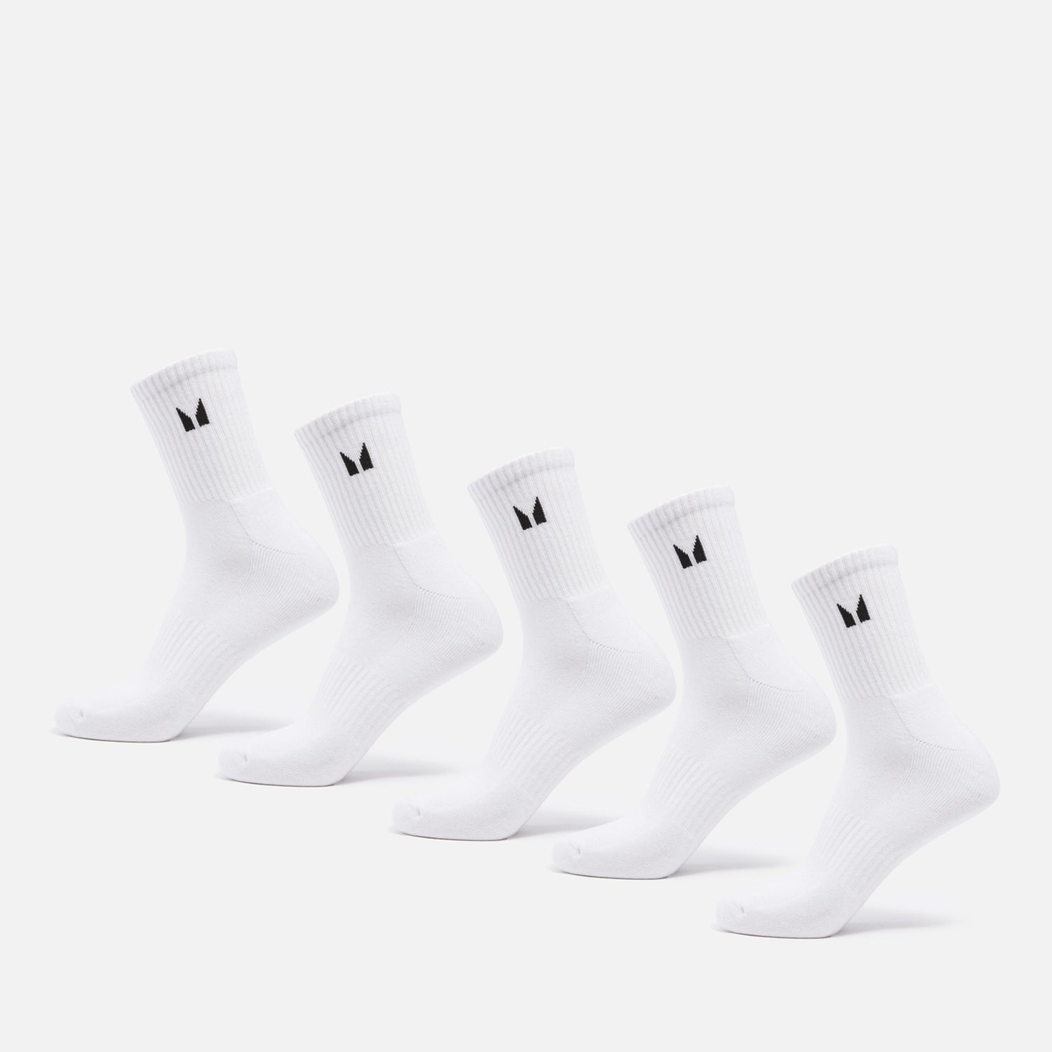 Mp Unisex Crew Socks 5 Pack White Myprotein™