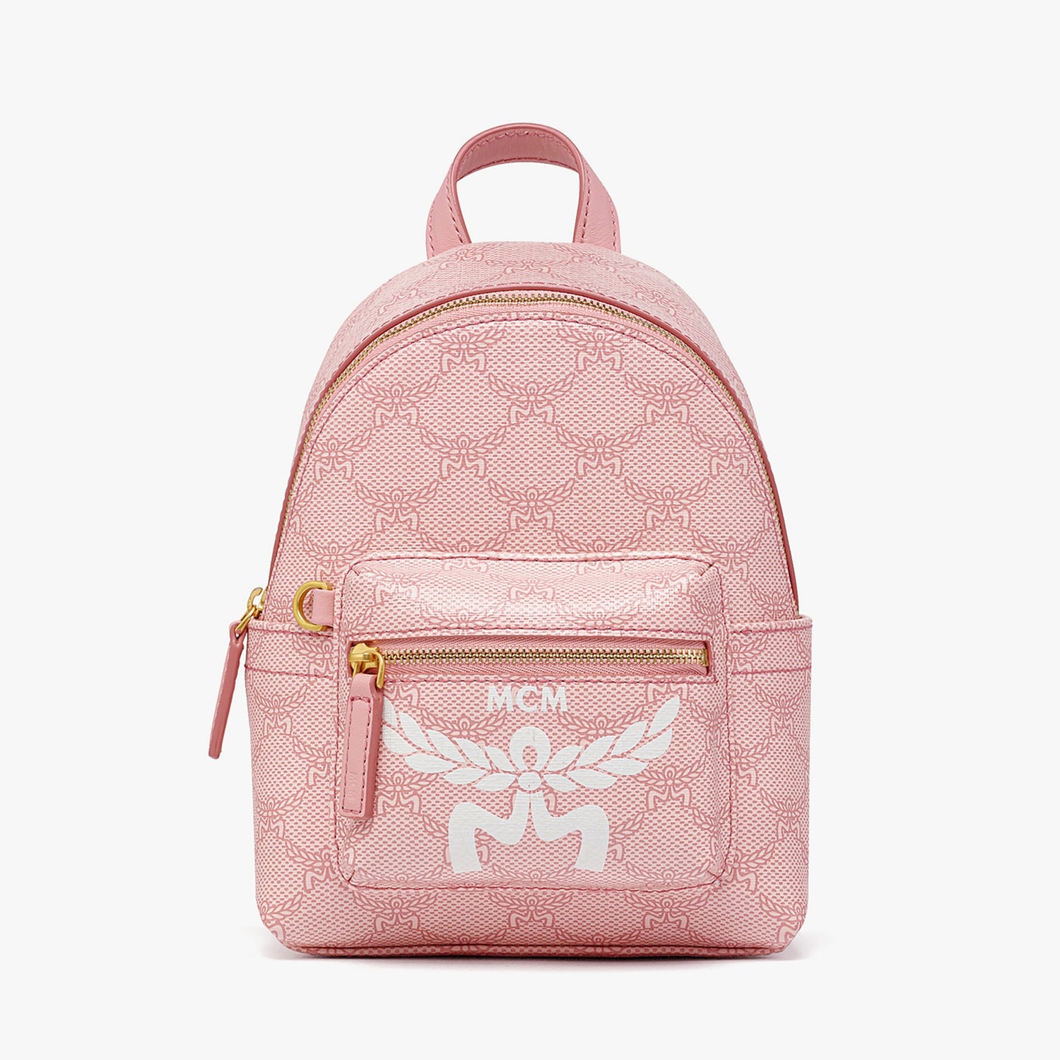MCM Stark Monogram Coated-Canvas Mini Backpack | 免邮