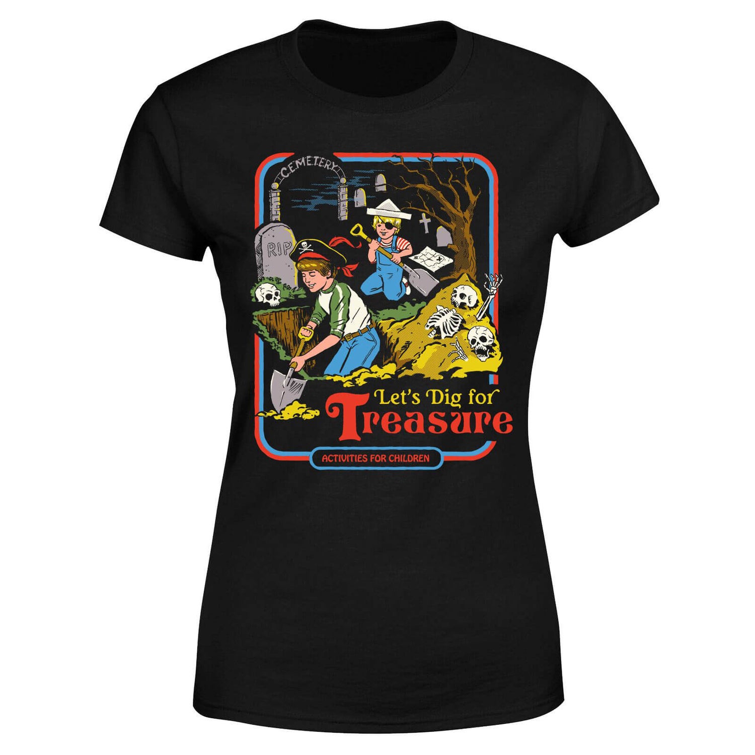 Let's Dig For Treasure Women's T-Shirt - Black Clothing - Zavvi UK