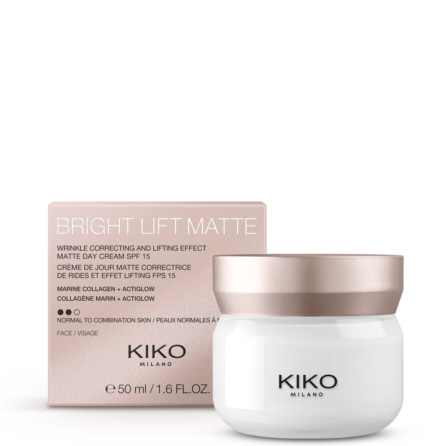 KIKO Milano Bright Lift Matte Cream 50ml - Entrega GRÁTIS