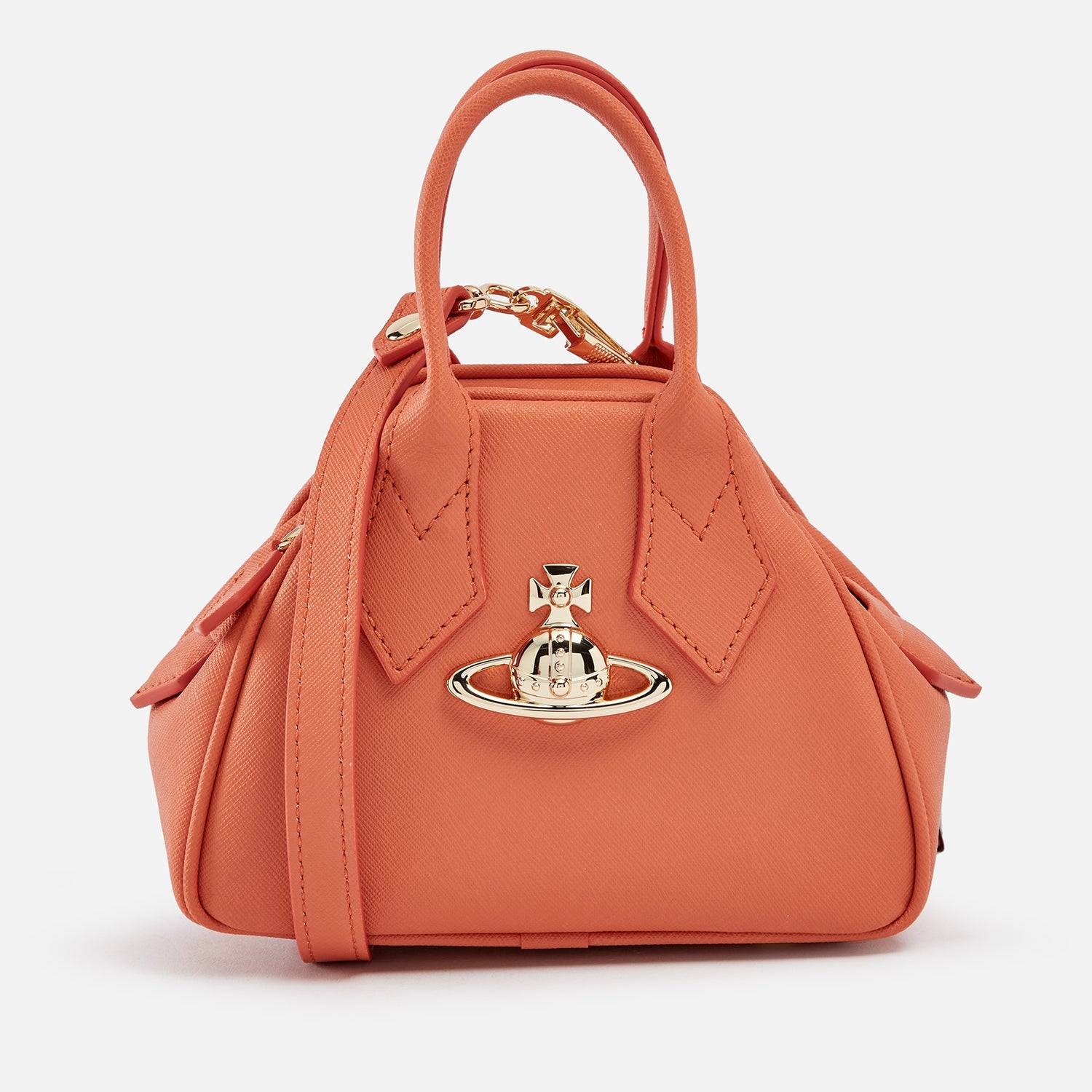 Vivienne Westwood Saffiano Mini Yasmine Faux Leather Bag | 免邮