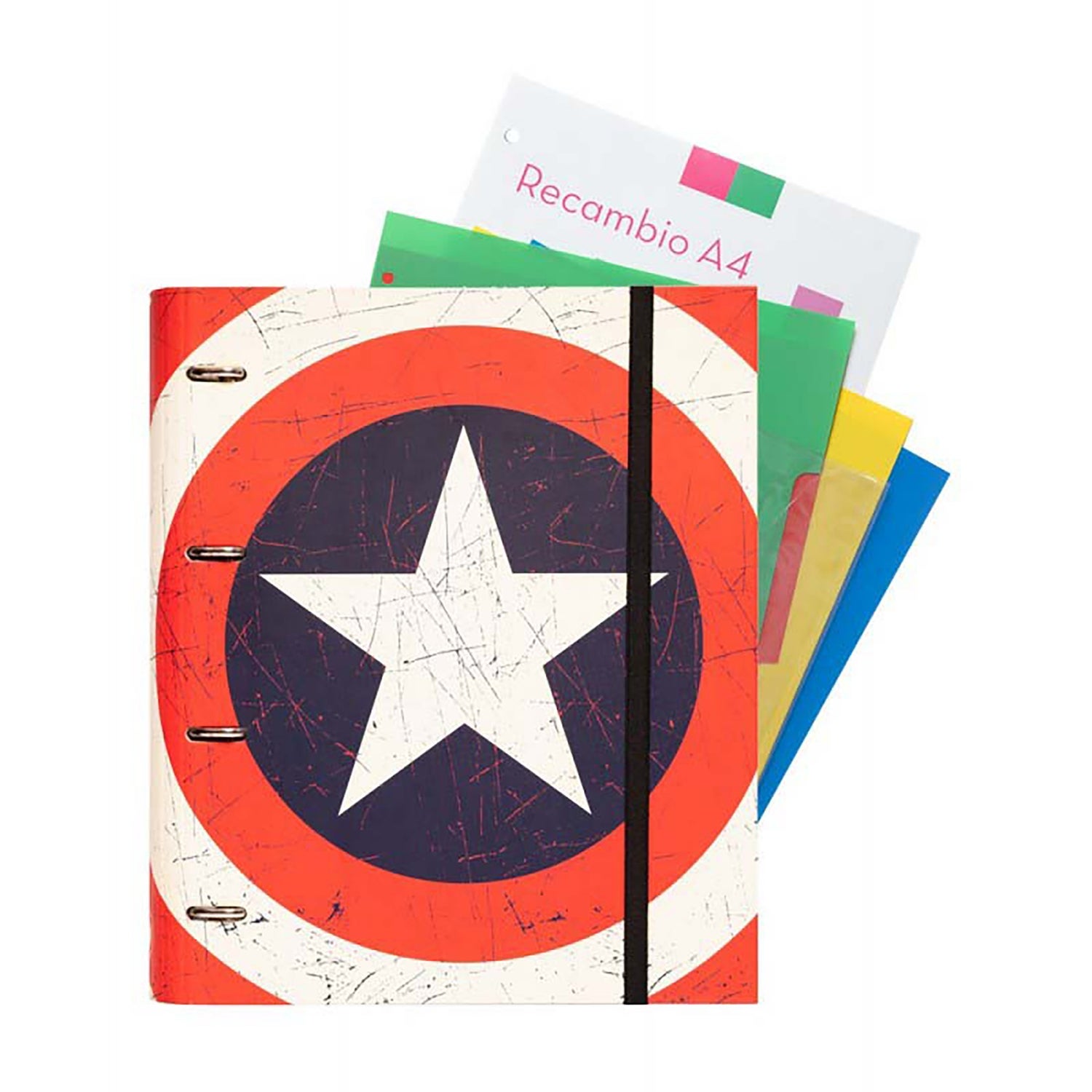 Carpeblock 4 Rings Marvel Captain America Shield Homeware - Zavvi UK