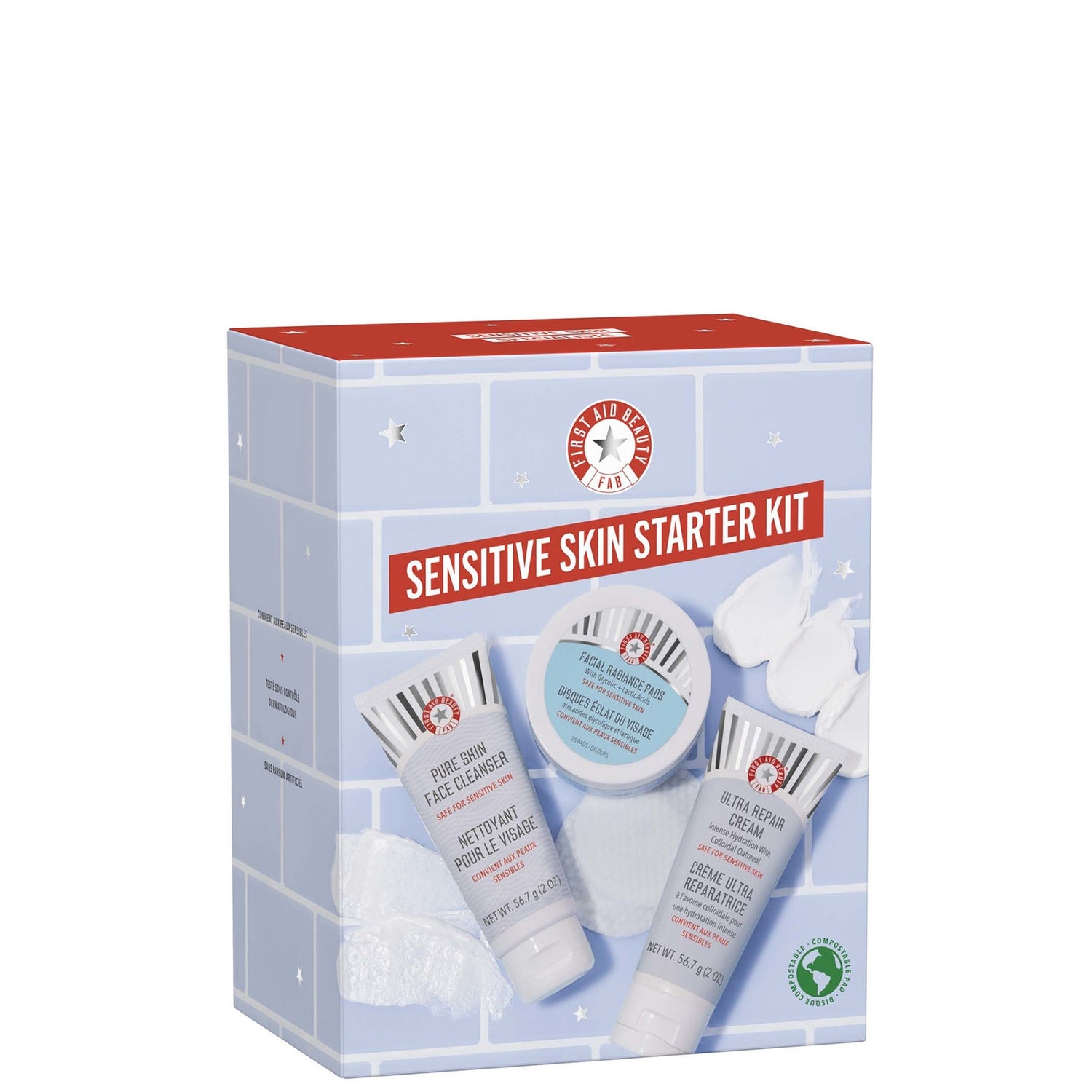 First Aid Beauty Sensitive Skin Starter Kit - Entrega GRÁTIS