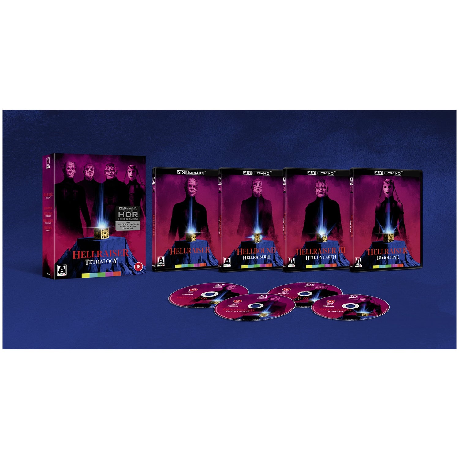 Hellraiser Tetralogy 4K Ultra HD 4K - Zavvi UK