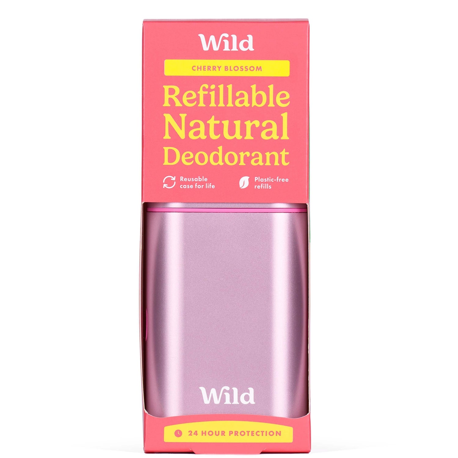 Wild Cherry Blossom Deodorant in Pink Case 40g - LOOKFANTASTIC