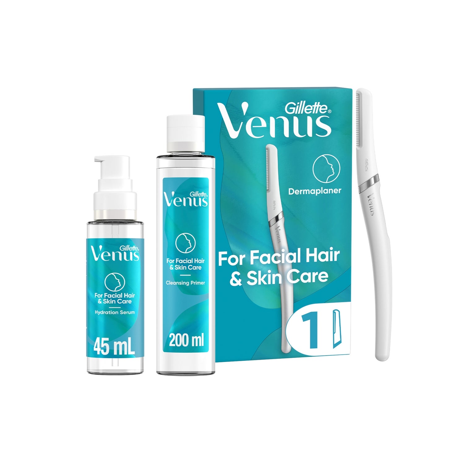 Venus Facial Hair And Skincare Dermaplaning Essential Kit Gillette Uk