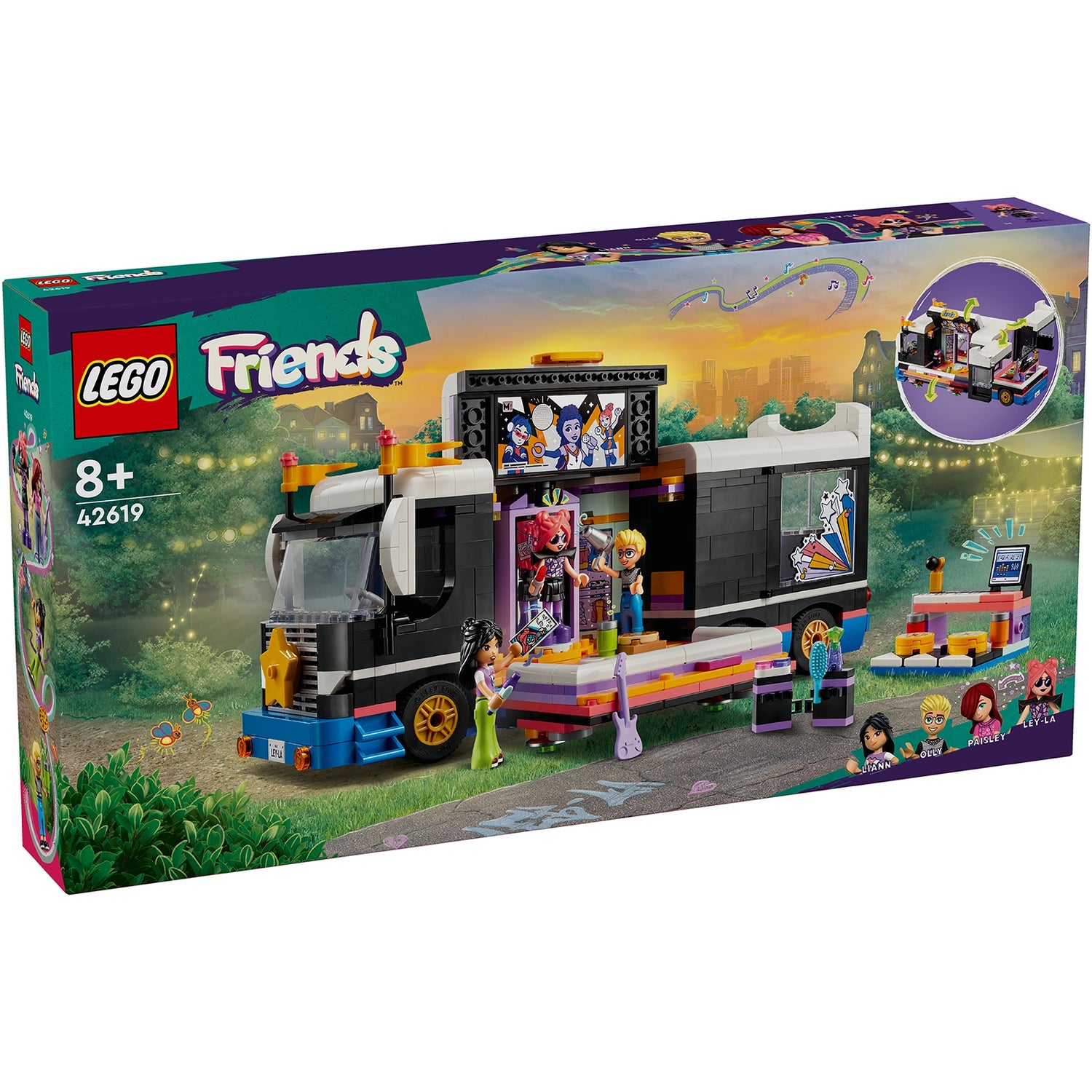 LEGO Friends Pop Star Music Tour Bus Toy Set 42619 Toys - Zavvi UK