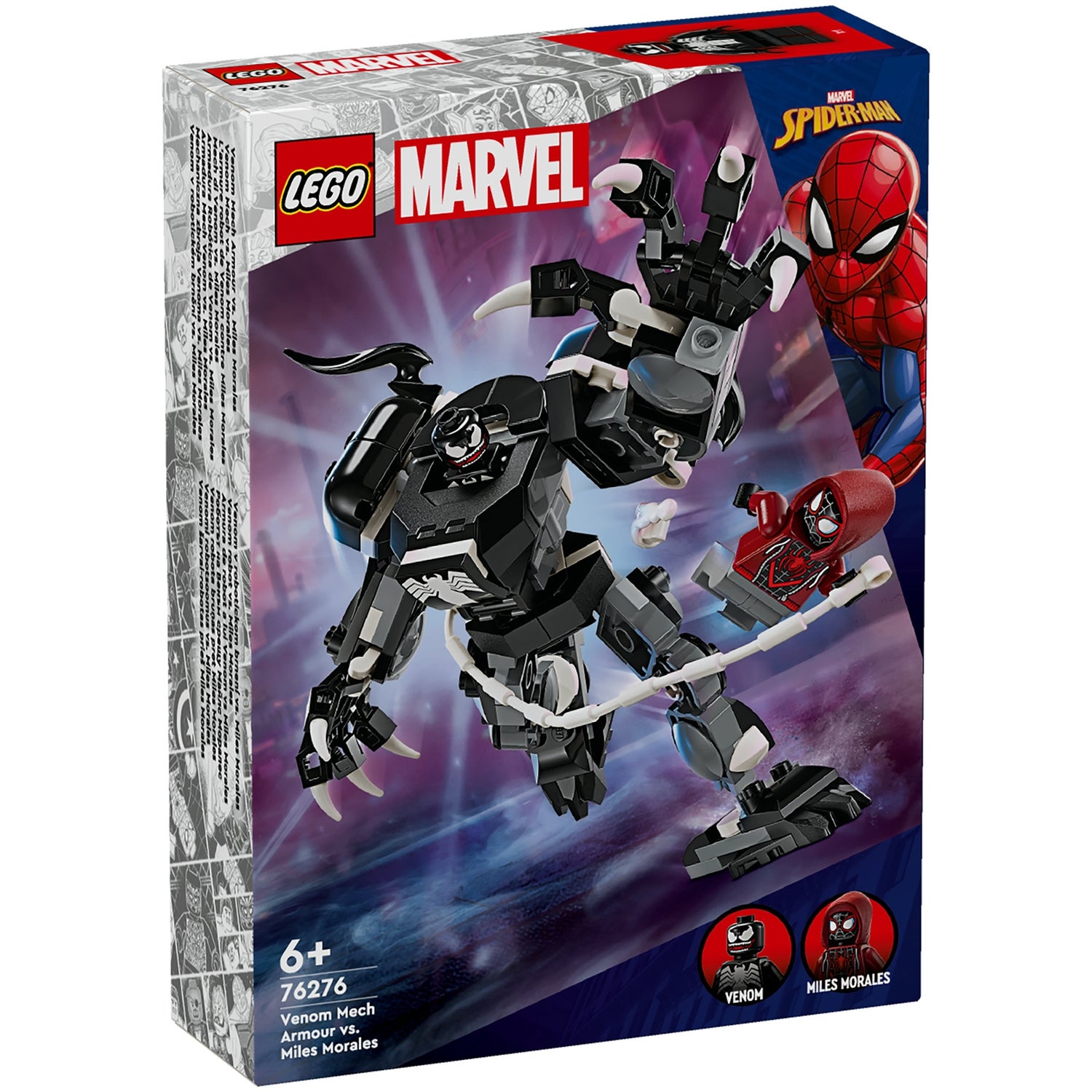 LEGO Marvel Venom Mech Armour vs. Miles Morales Set 76276 Toys - Zavvi UK