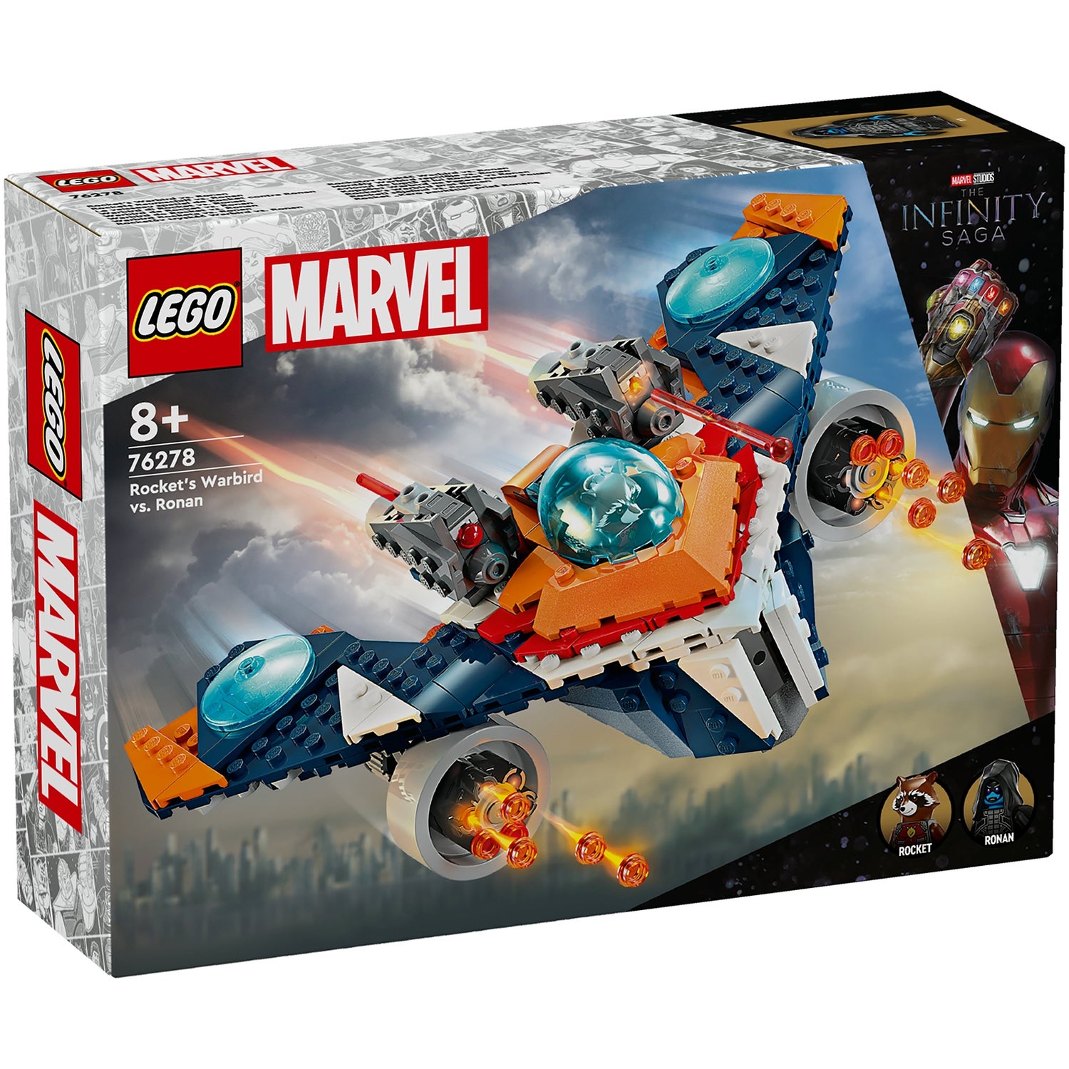 LEGO Marvel Rocket’s Warbird vs. Ronan Building Toy 76278 Toys - Zavvi UK