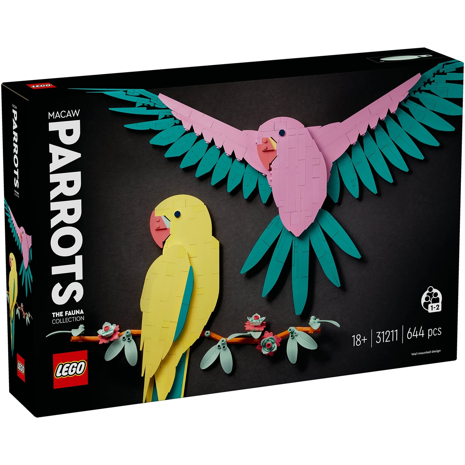 LEGO Art The Fauna Collection - Macaw Parrots Set 31211 Toys - Zavvi UK