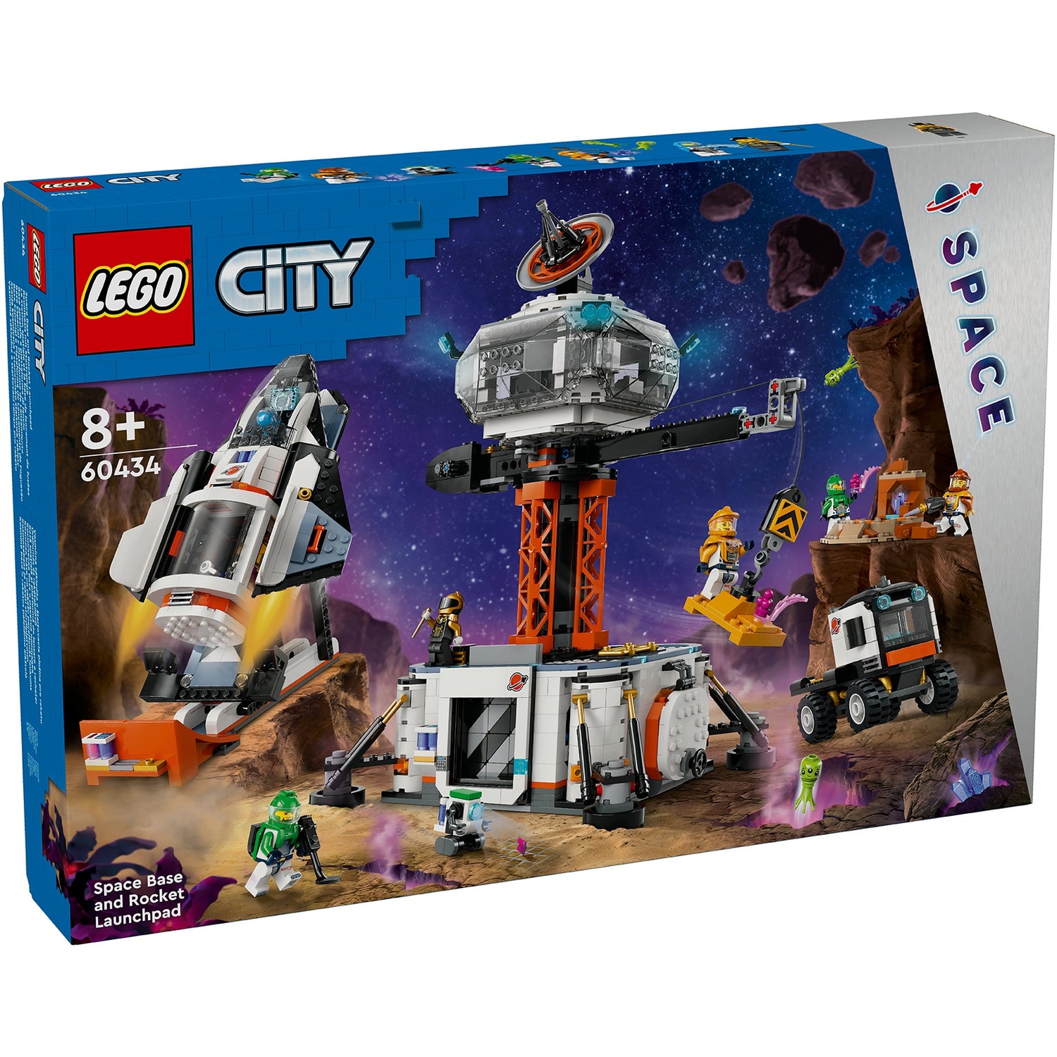 LEGO City Space Base and Rocket Launchpad Toy Playset 60434 Toys ...
