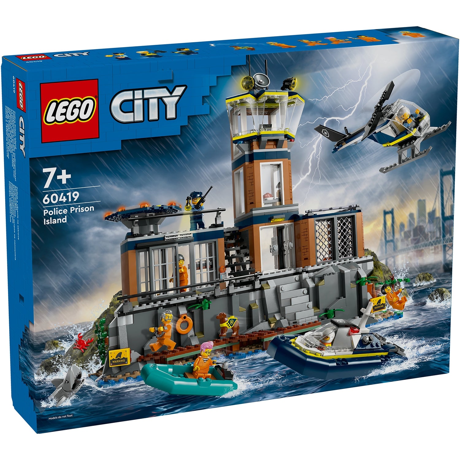 LEGO City Police Prison Island with Helicopter Toy 60419 Toys - Zavvi UK