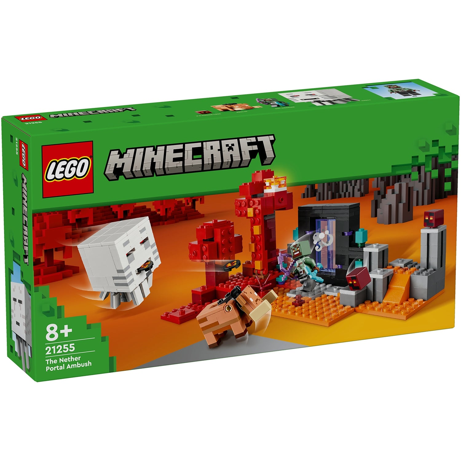 Lego Minecraft The Nether Portal Ambush Toy 21255 Toys Zavvi Uk
