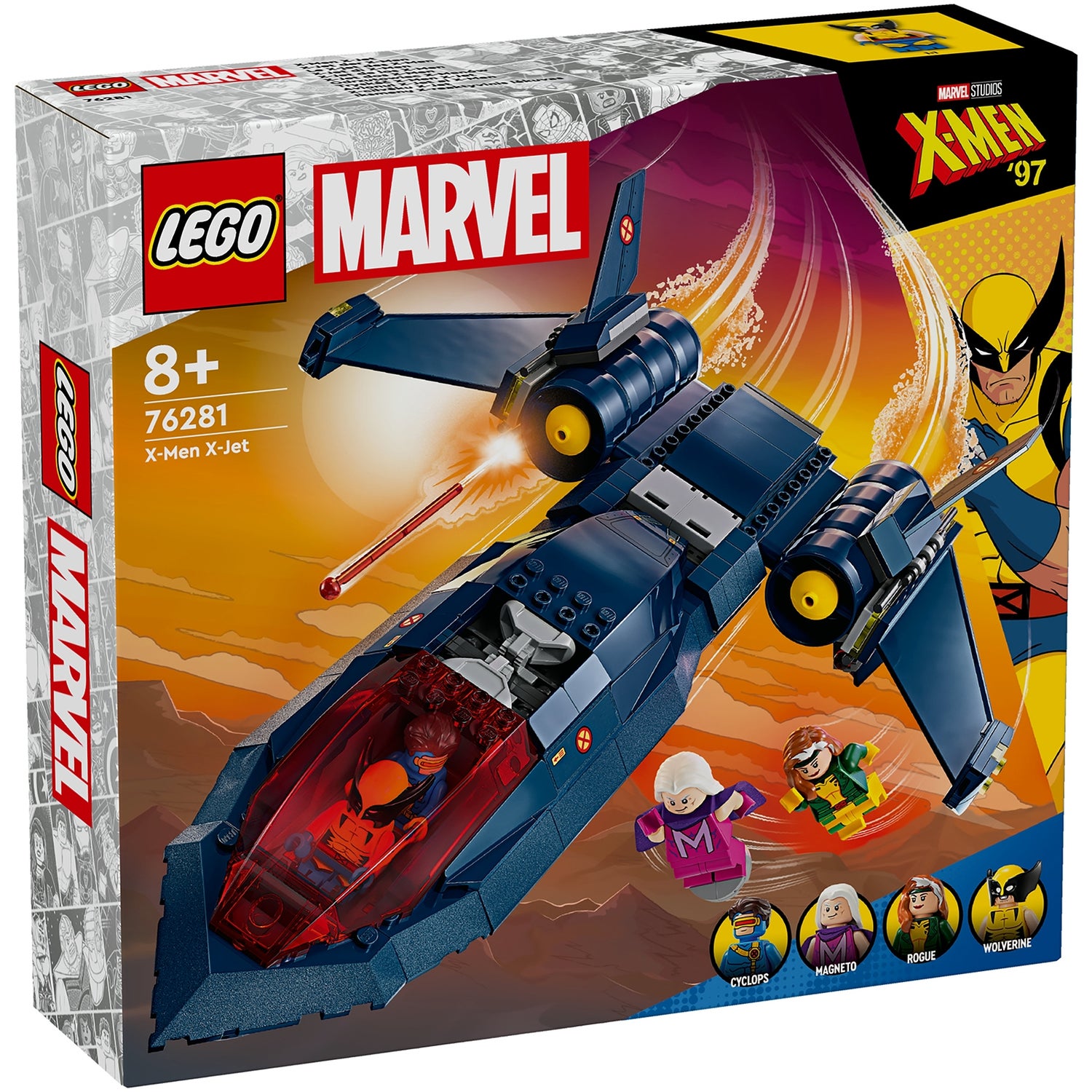 LEGO Marvel X-Men X-Jet Buildable Toy Plane Model Set 76281 Toys - Zavvi UK