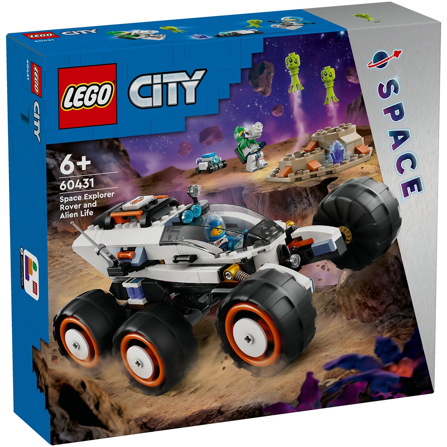 LEGO City Space Explorer Rover and Alien Life Toy Set 60431 Toys - Zavvi UK