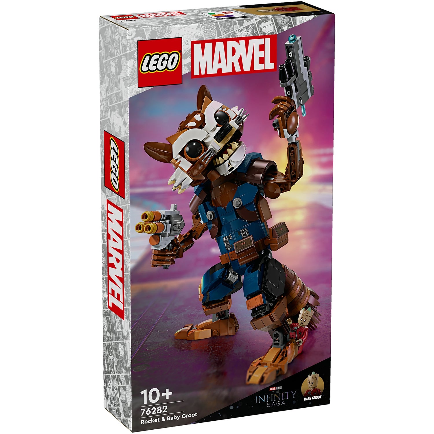 LEGO Marvel Rocket & Baby Groot Buildable Toy Figures 76282 | Zavvi.nl