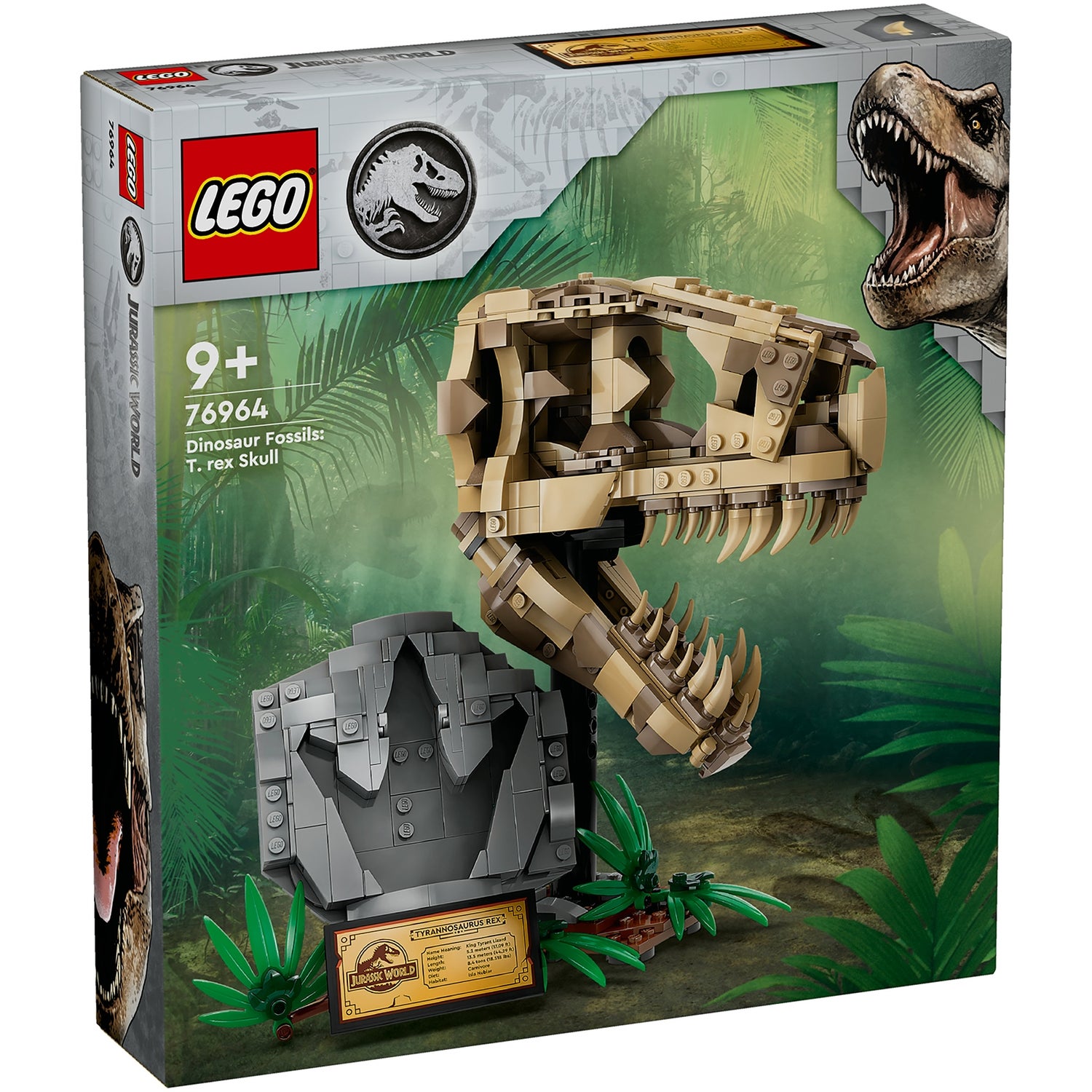 LEGO Jurassic World Dinosaur Fossils: T. rex Skull Toy 76964 Toys ...