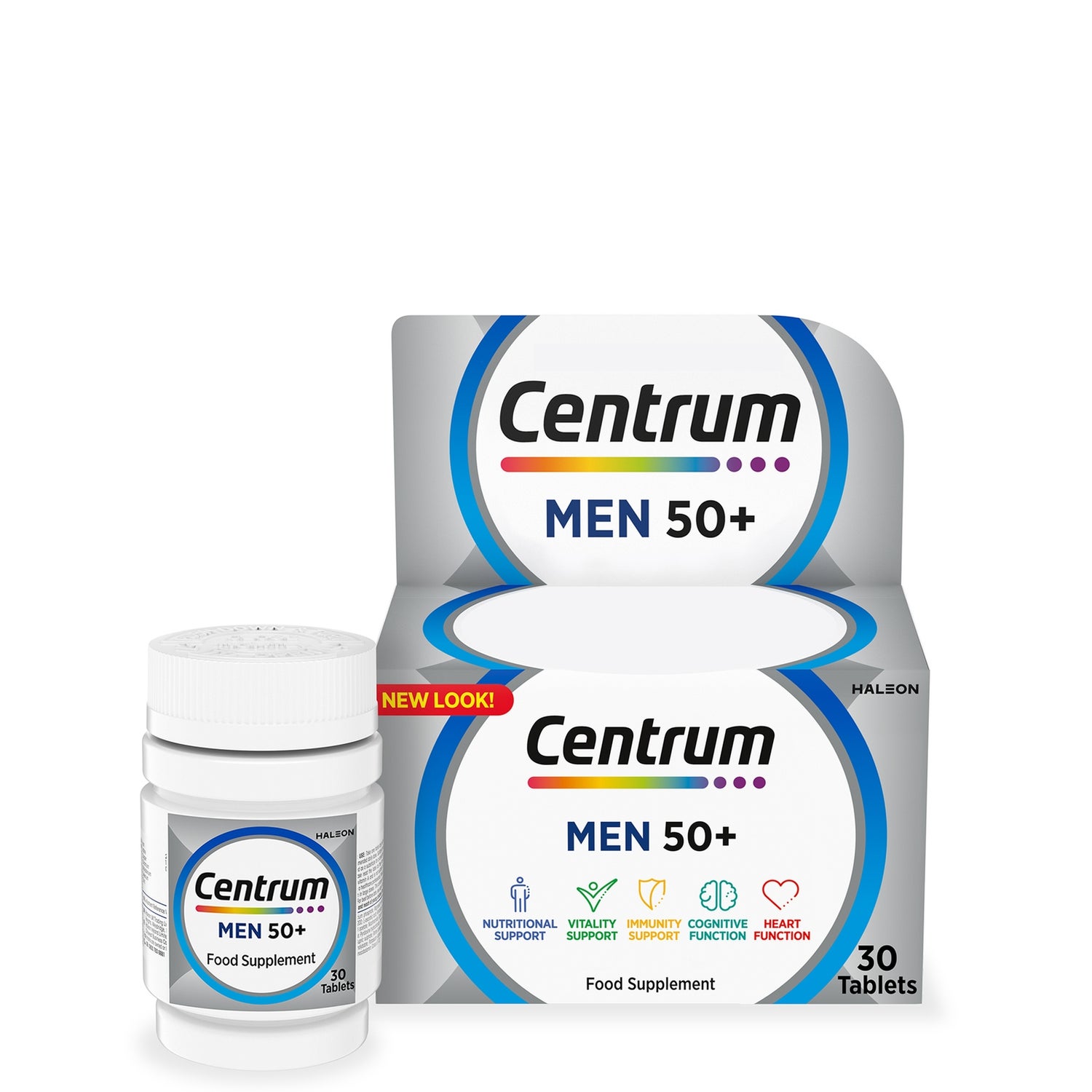 Centrum Men's 50+ Multivitamins and Minerals Tablets - 30 Tablets ...