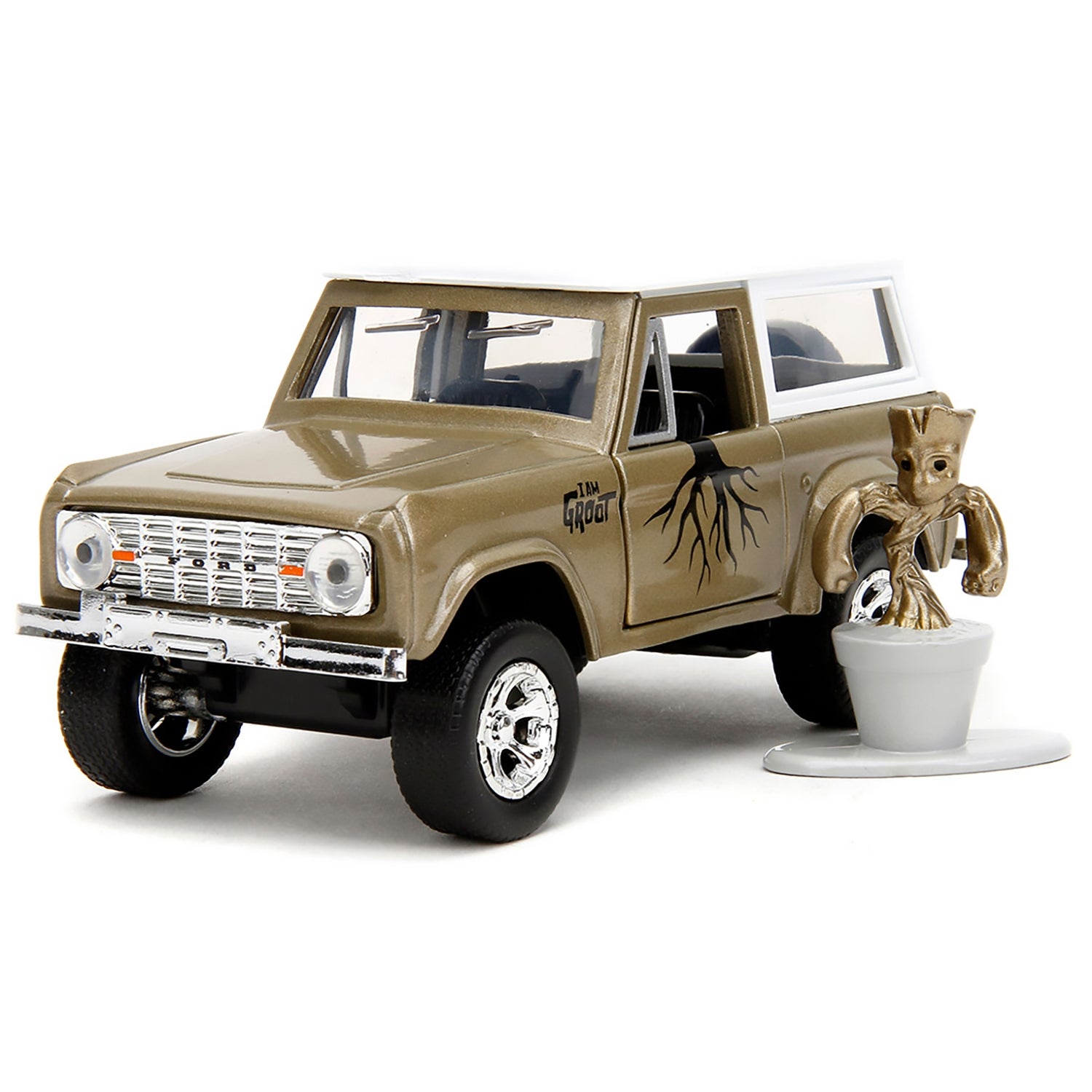 Jada Hollywood Rides 1:32 Scale Diecast 1973 Ford Bronco Hardtop With ...