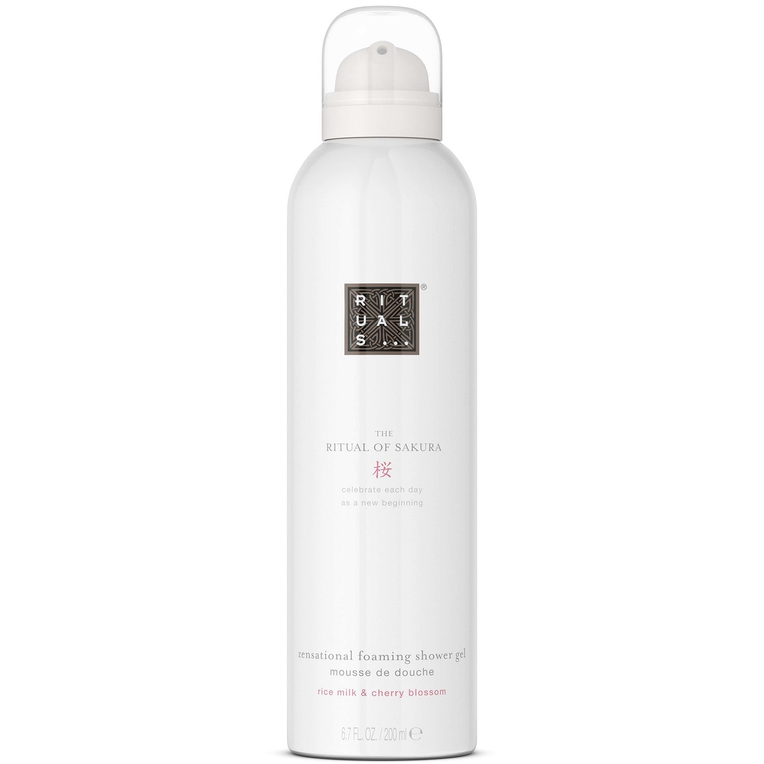 Rituals The Ritual of Sakura Floral Cherry Blossom and Rice Milk Sakura Foaming Body Wash 200ml ...