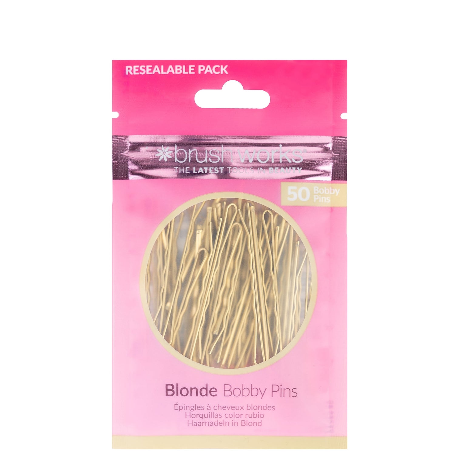 brushworks Blonde Bobby Pins - Entrega GRÁTIS
