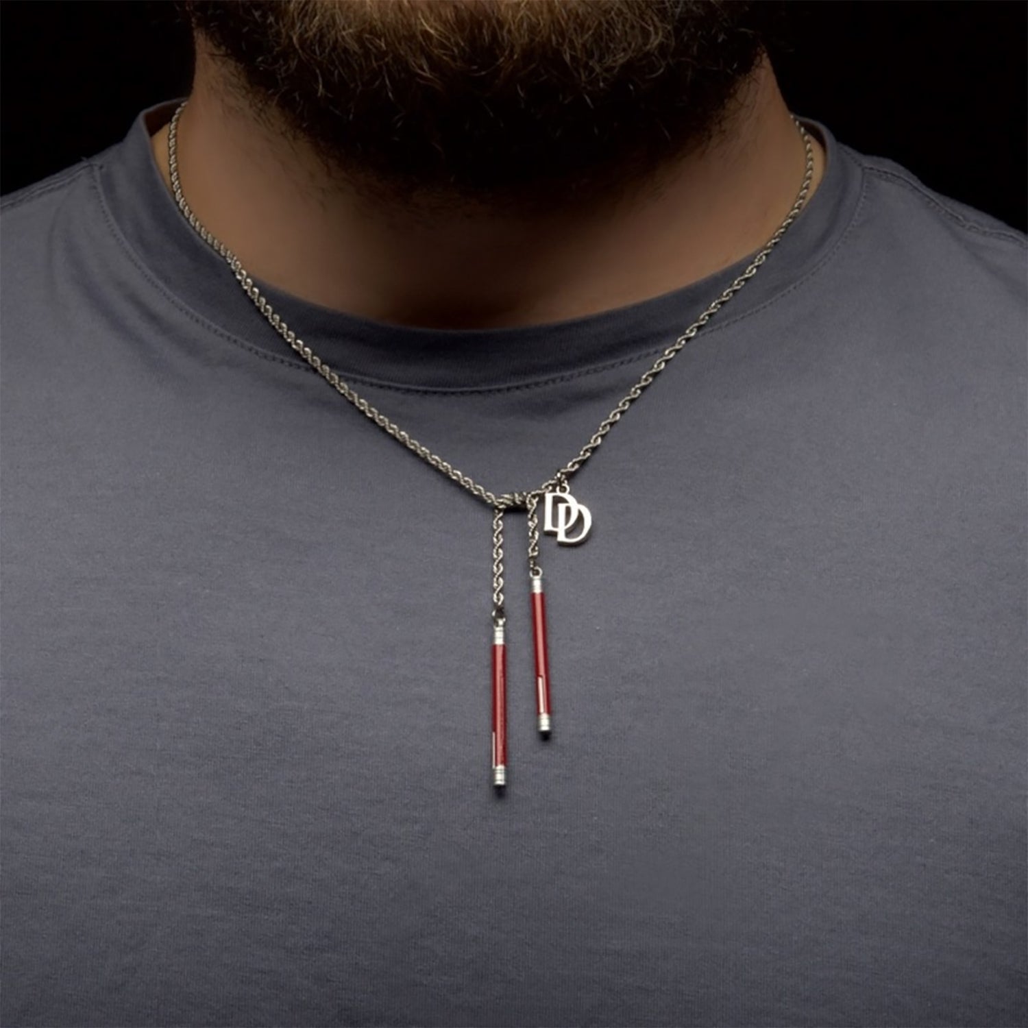 SalesOne Marvel Daredevil Weapons Necklace Merchandise - Zavvi UK