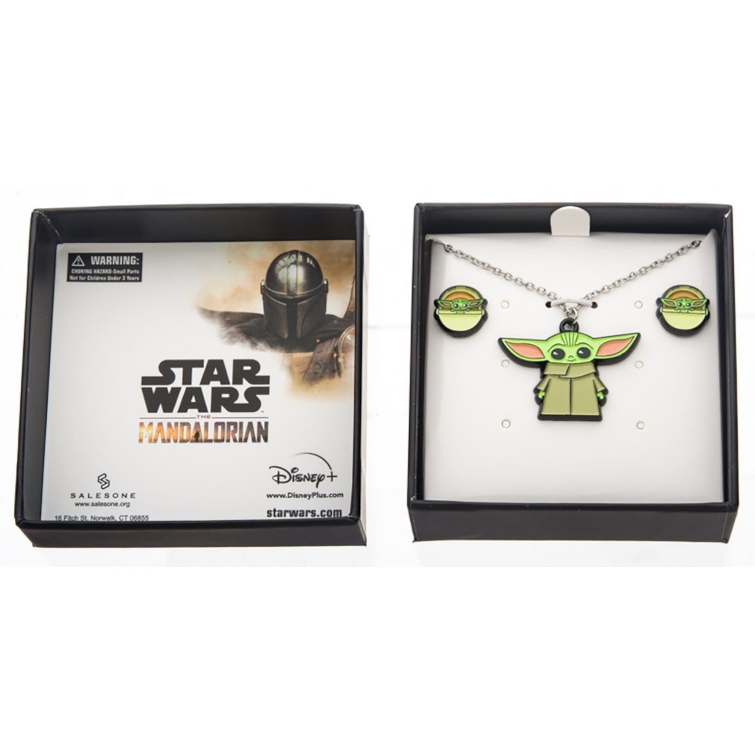 SalesOne Star Wars The Mandalorian The Child Grogu Necklace & Earrings ...