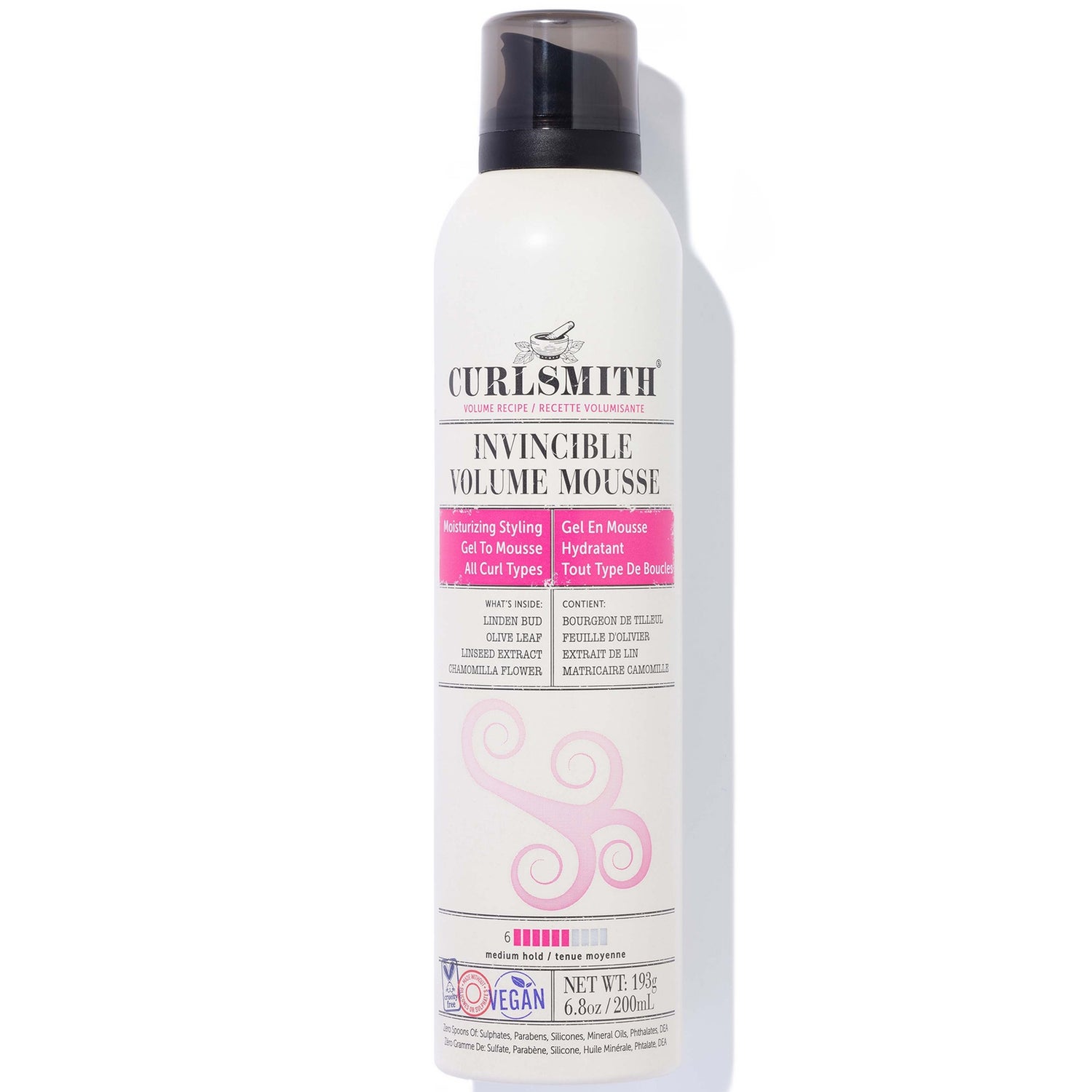 Curlsmith Invincible Volume Mousse 201ml - LOOKFANTASTIC