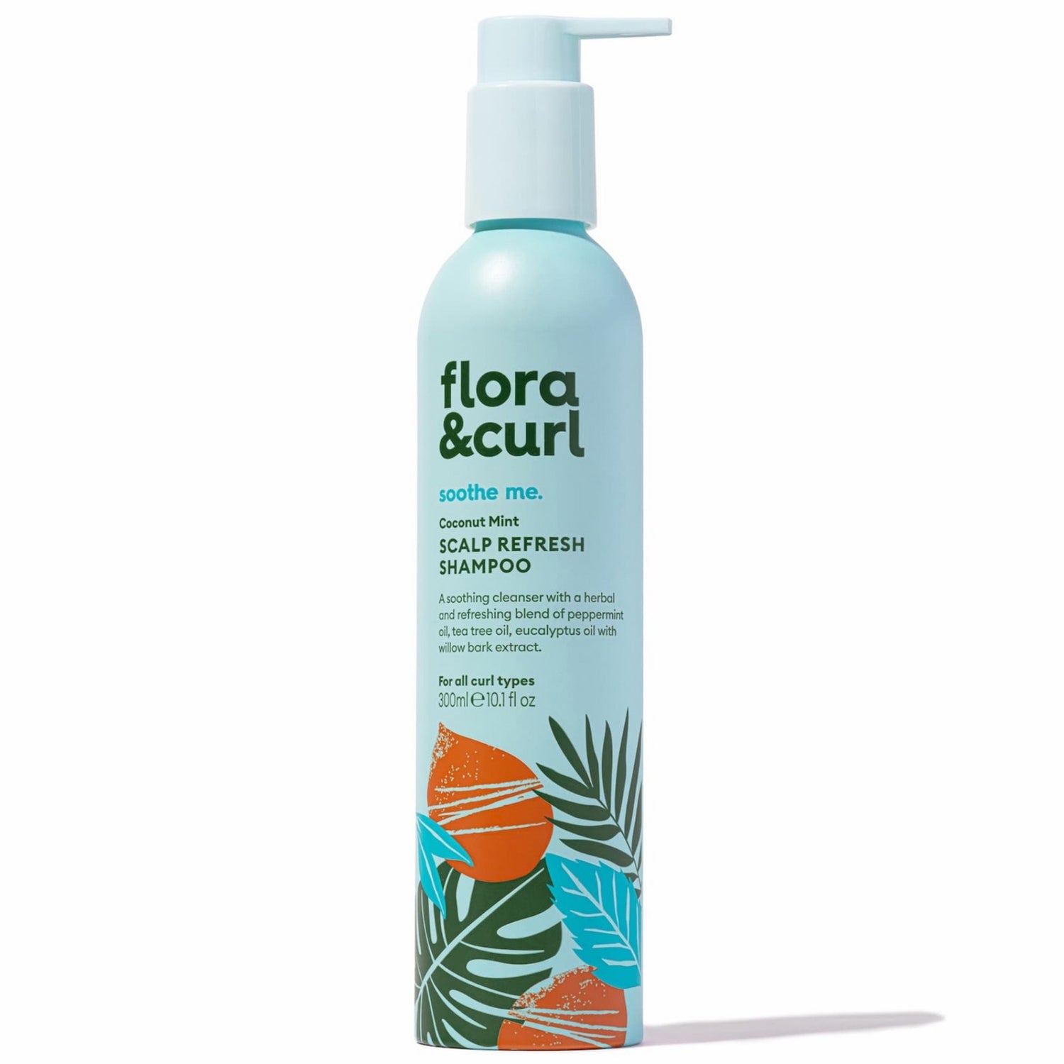 Flora & Curl Coconut Mint Scalp Refresh Shampoo 300ml - Snabb leverans